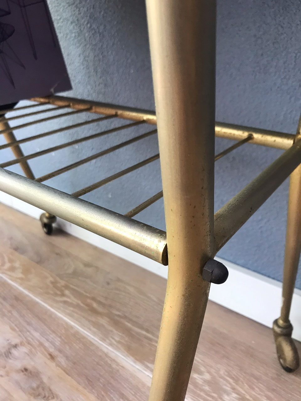 Hoge messing trolley - Beautiful Waste - Stijlvolle tweedehands meubels ...