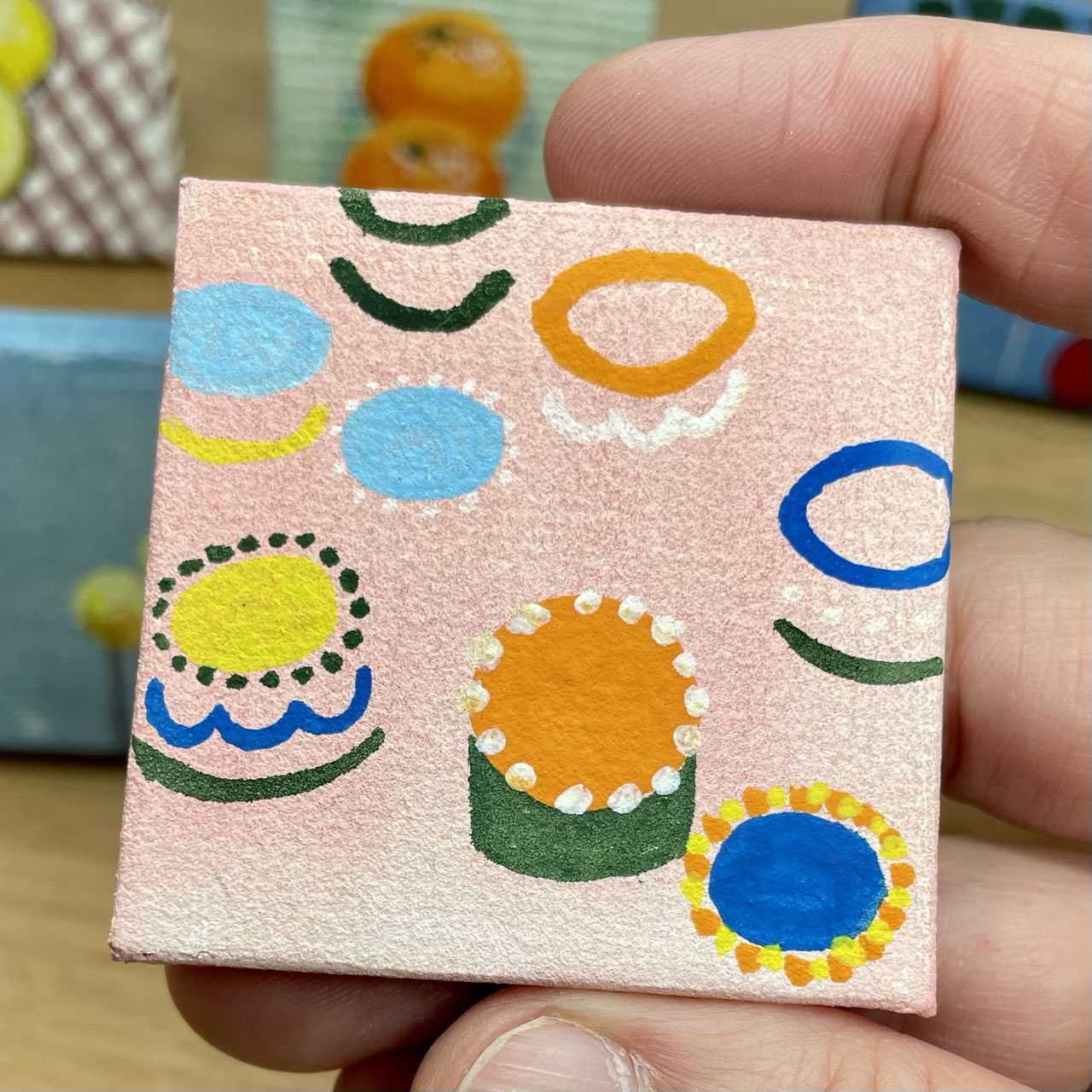 Abstract cakes - handmade art & illustration