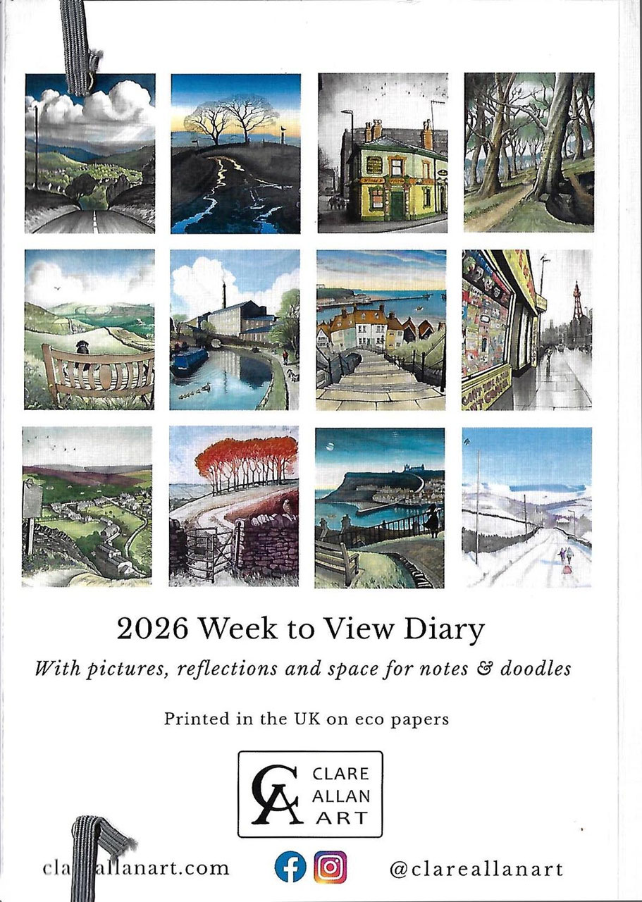 Week To View Diary Planner 2026 - Clare Allan Art