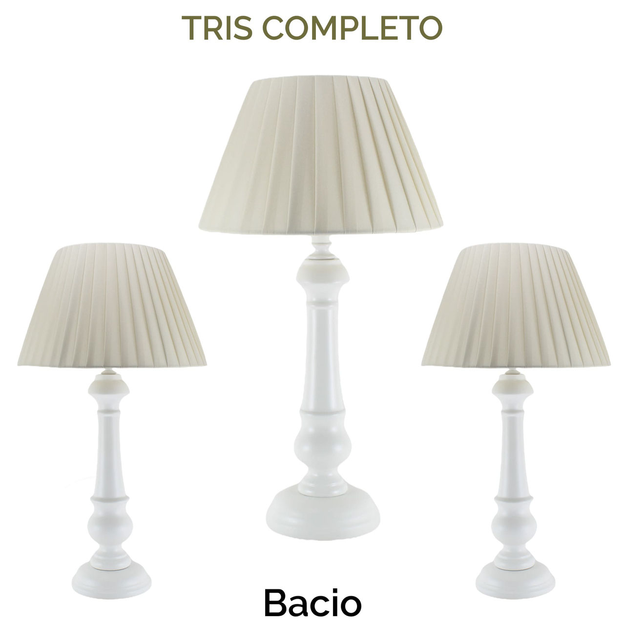 Tris lumi legno Bacio Cono plissettato - Produzione e vendita online di ... Tris lumi legno Bacio Cono plissettato - Produzione e vendita online di ...