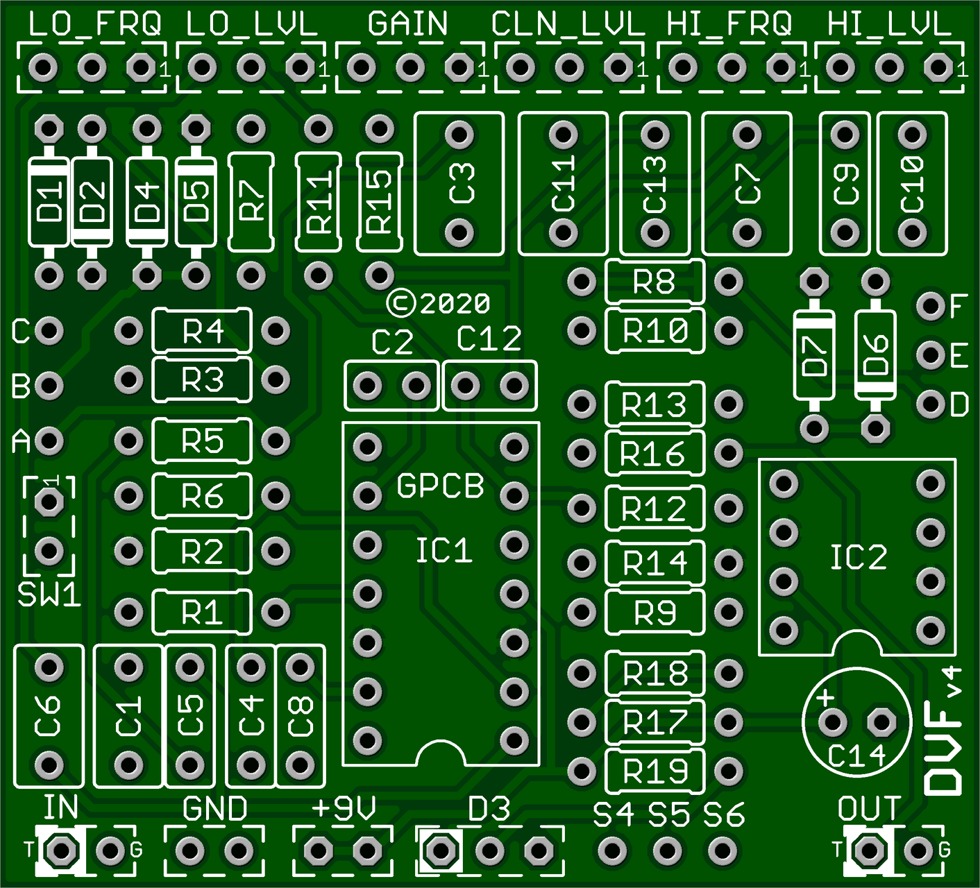 Dual-Voice Filter (DVF) Kit - Top Quality DIY Guitar Pedal Kits
