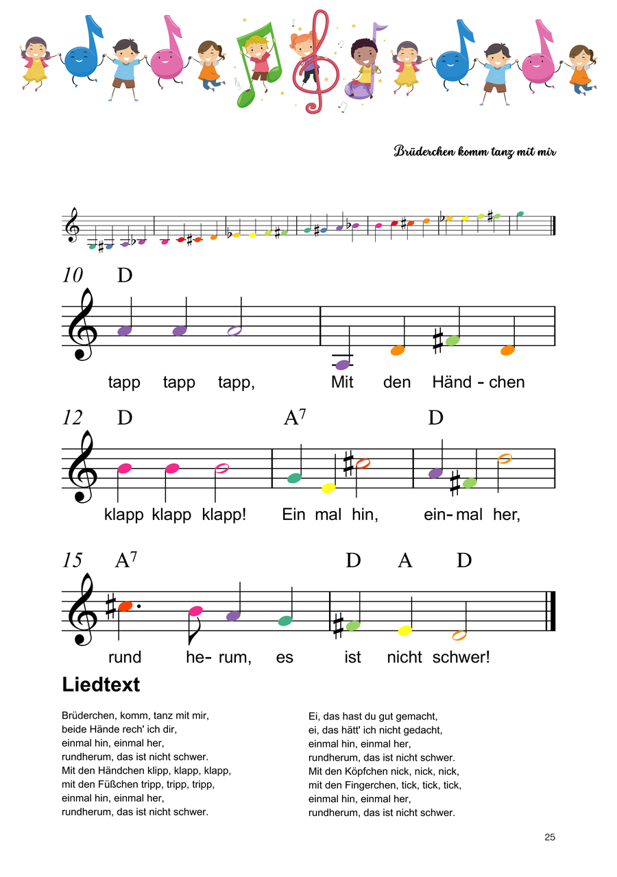 Noten für die Tischharfe | Zauberharfe | Veeh-Harfe® | Harmonieharfe ...