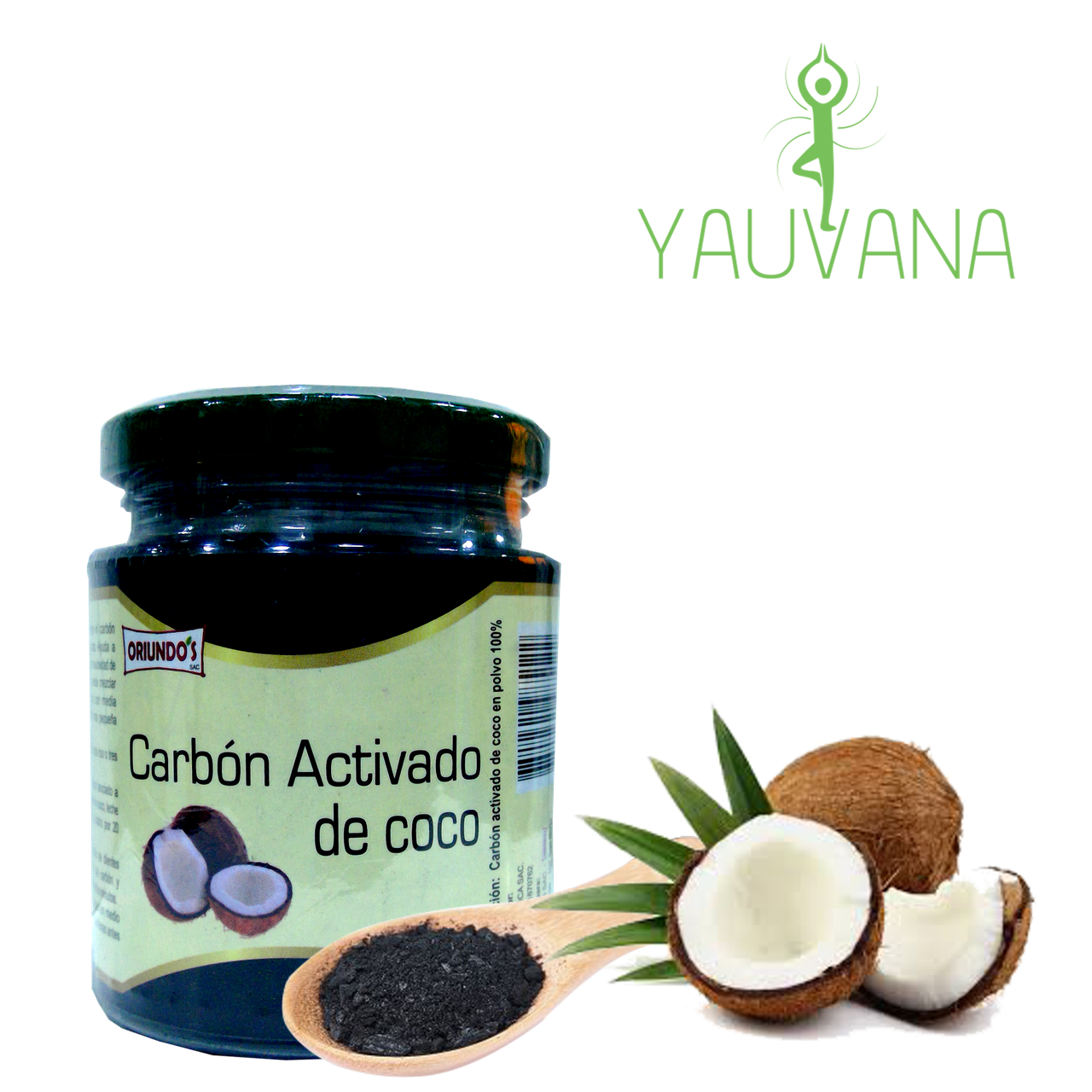 Carbon activado de coco polvo 80 gramos - Yauvana Peru Lima productos ...