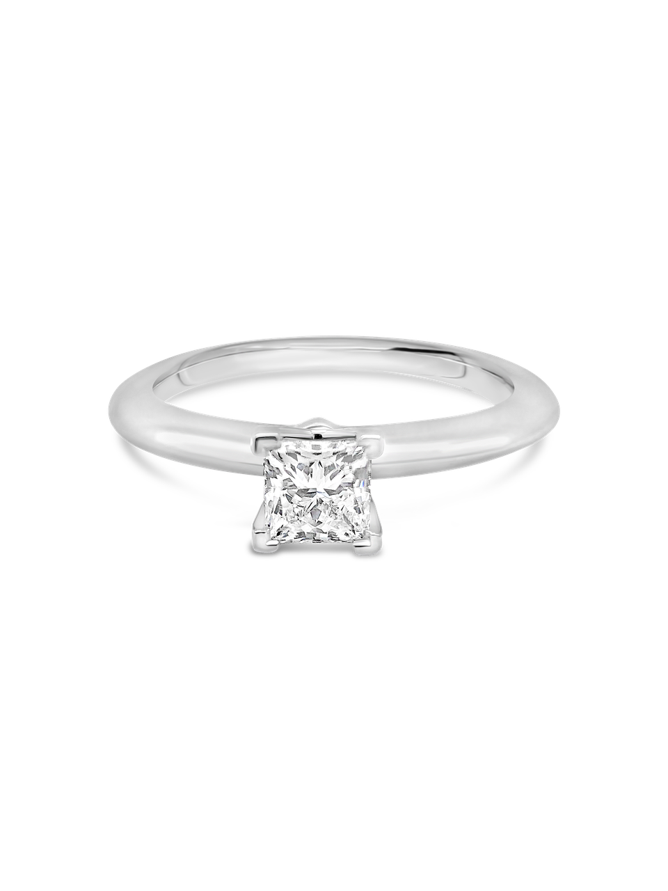 0.34 Karat Princess Cut Gr. 51 Platin Tiffany Co
