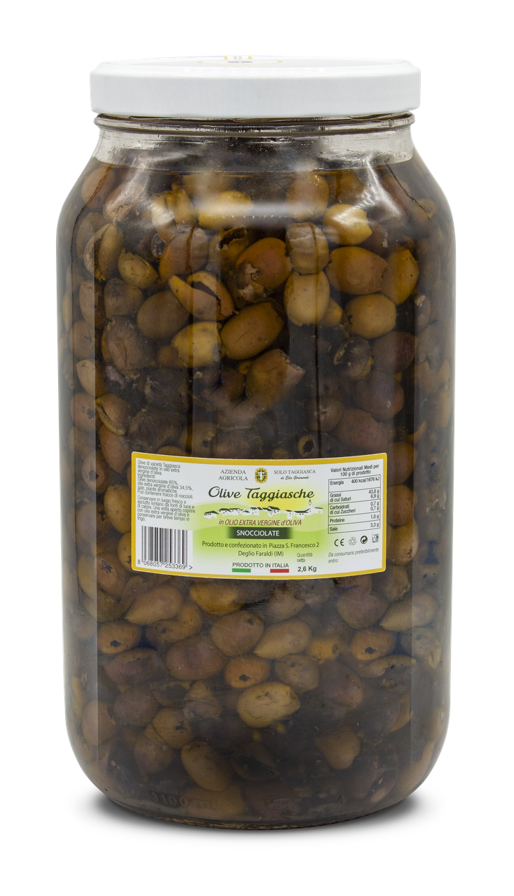 Pitted Taggiasche olives - Benvenuti su Solo Taggiasca!