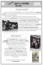 La 1ère Guerre Mondiale - laclasse2delphine