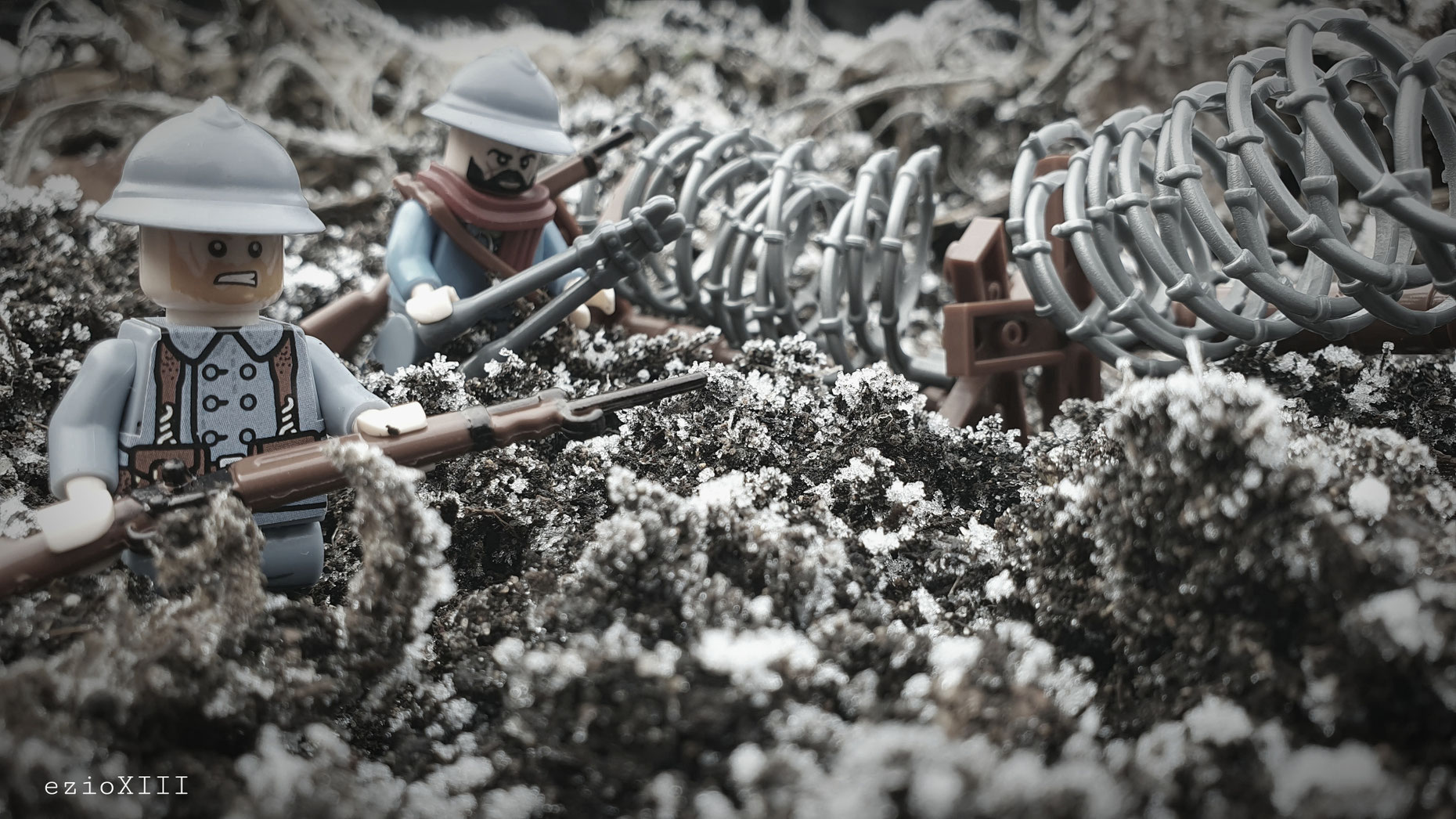 Minifig LEGO® guerre mondiale soldat Français en LEGO® WW2 et WW1 ...