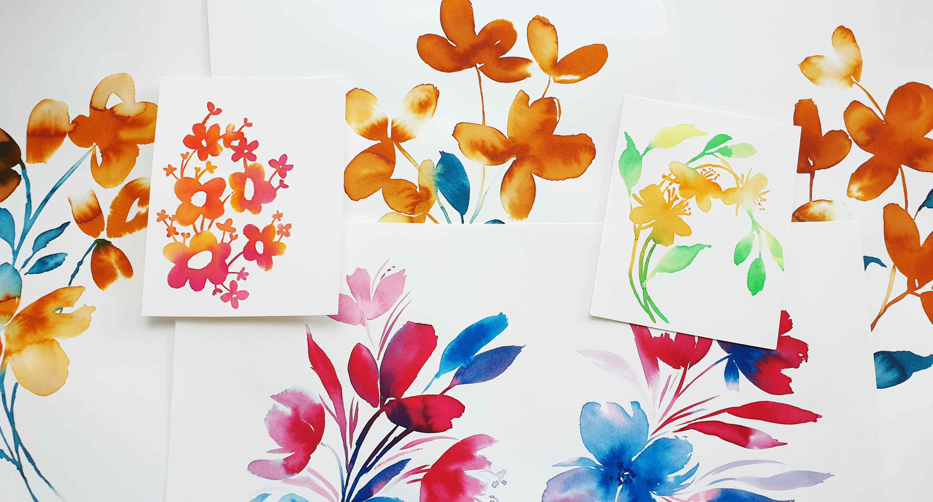 liquid florals - Aquarellblumen - für mehr WOW in deinem Aquarell