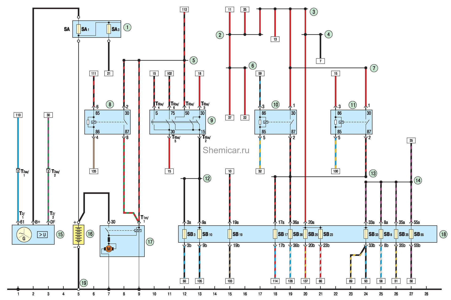 VW Polo 5 (6R1) 2010 - 2017 Workshop manual. Wiring diagrams - Workshop