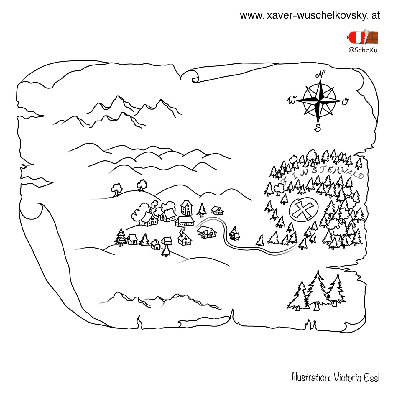 Ausmalbilder - Xaver Wuschelkovsky Ausmalbilder - Xaver Wuschelkovsky