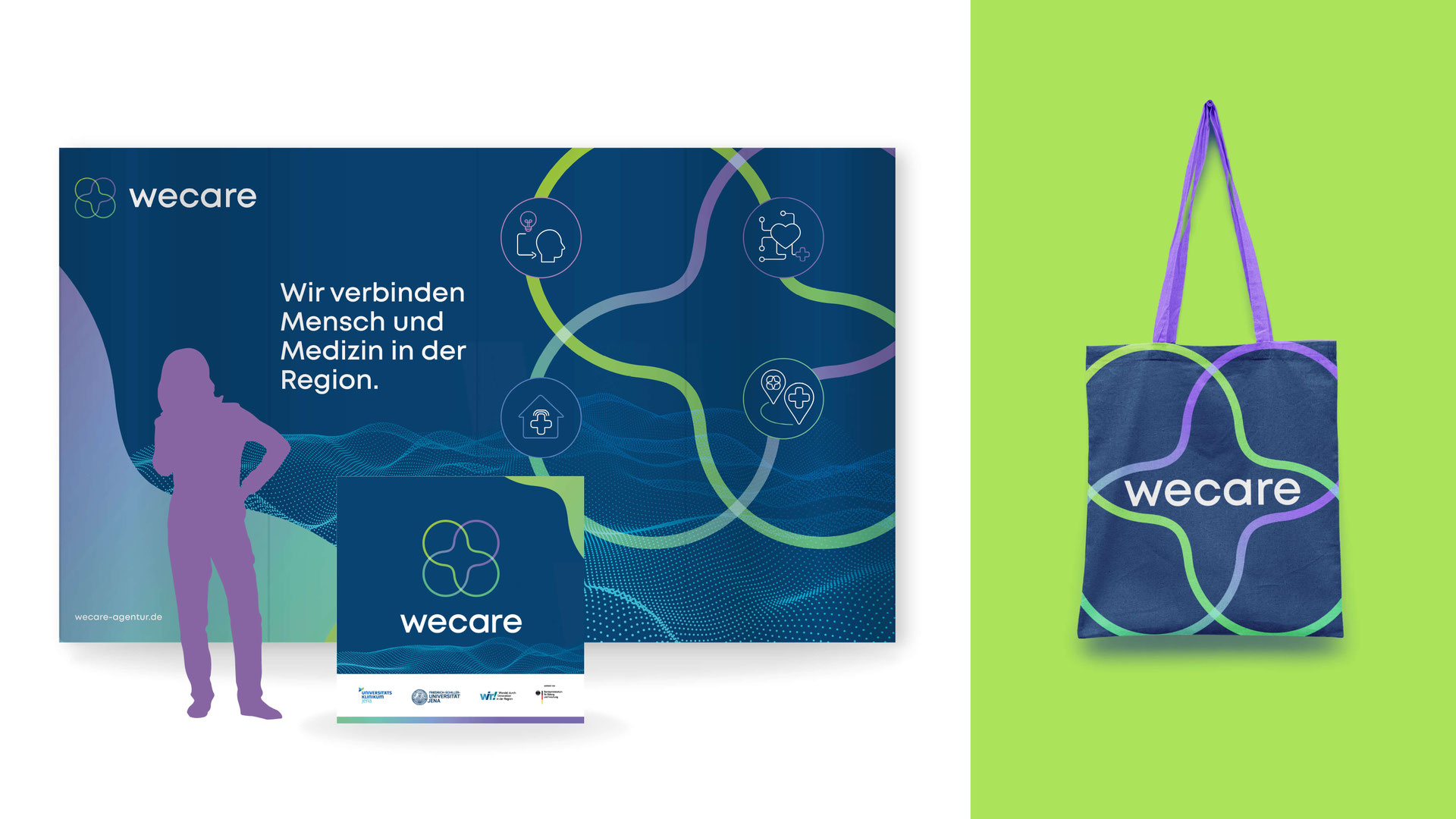 Corporate Rebranding für Health Tech wecare - georgi.design