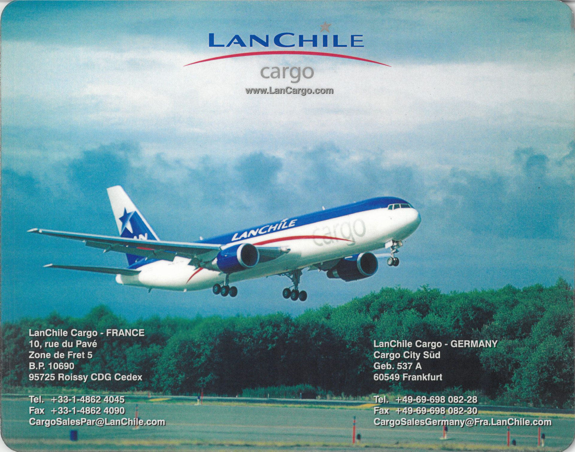 Lan Chile Cargo - safetycard-collectors Webseite!