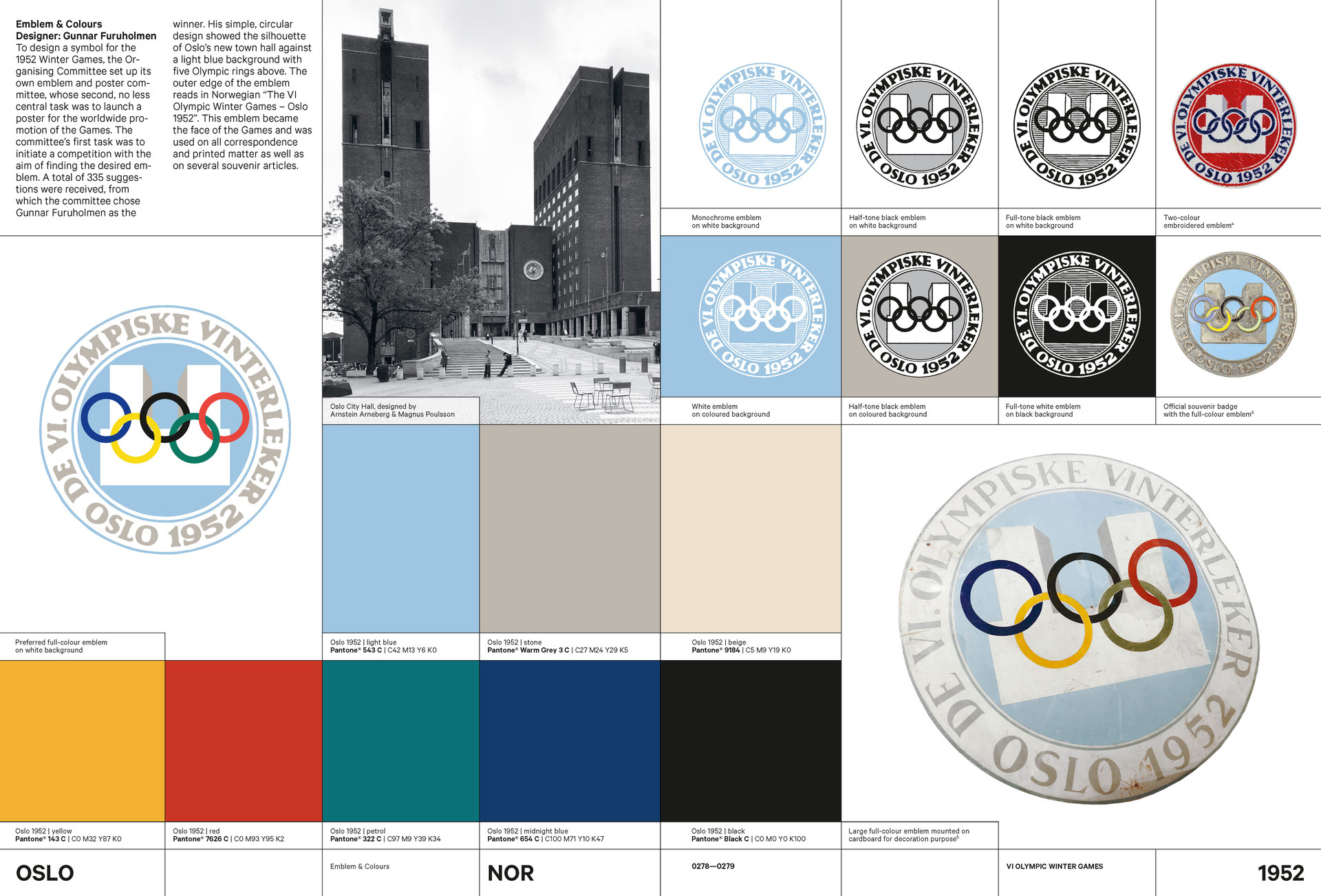 Oslo 1952 – Emblem - theolympicdesign – Olympic Design Webseite!