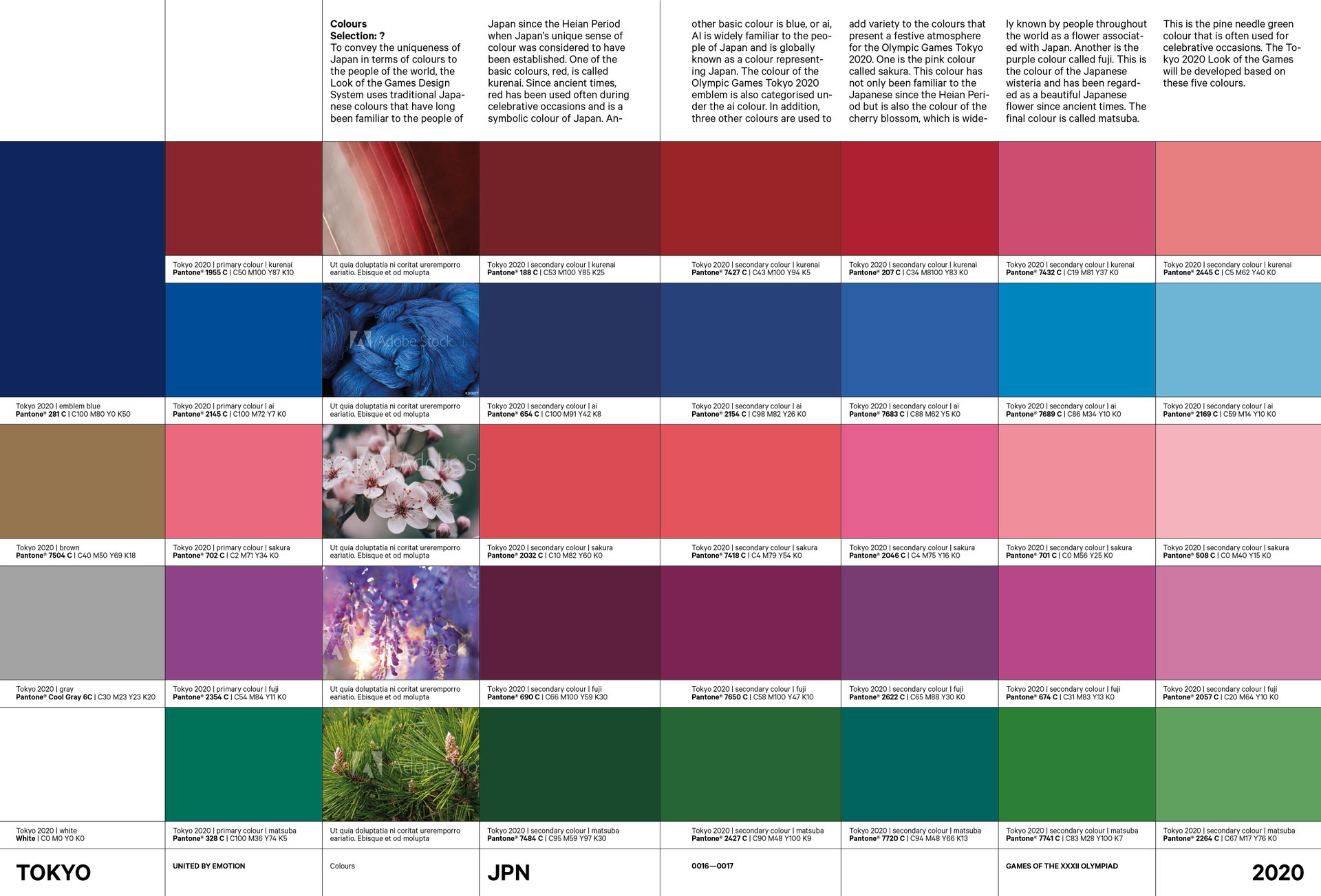 Tokyo 2020 – Colours - theolympicdesign – Olympic Design Webseite!