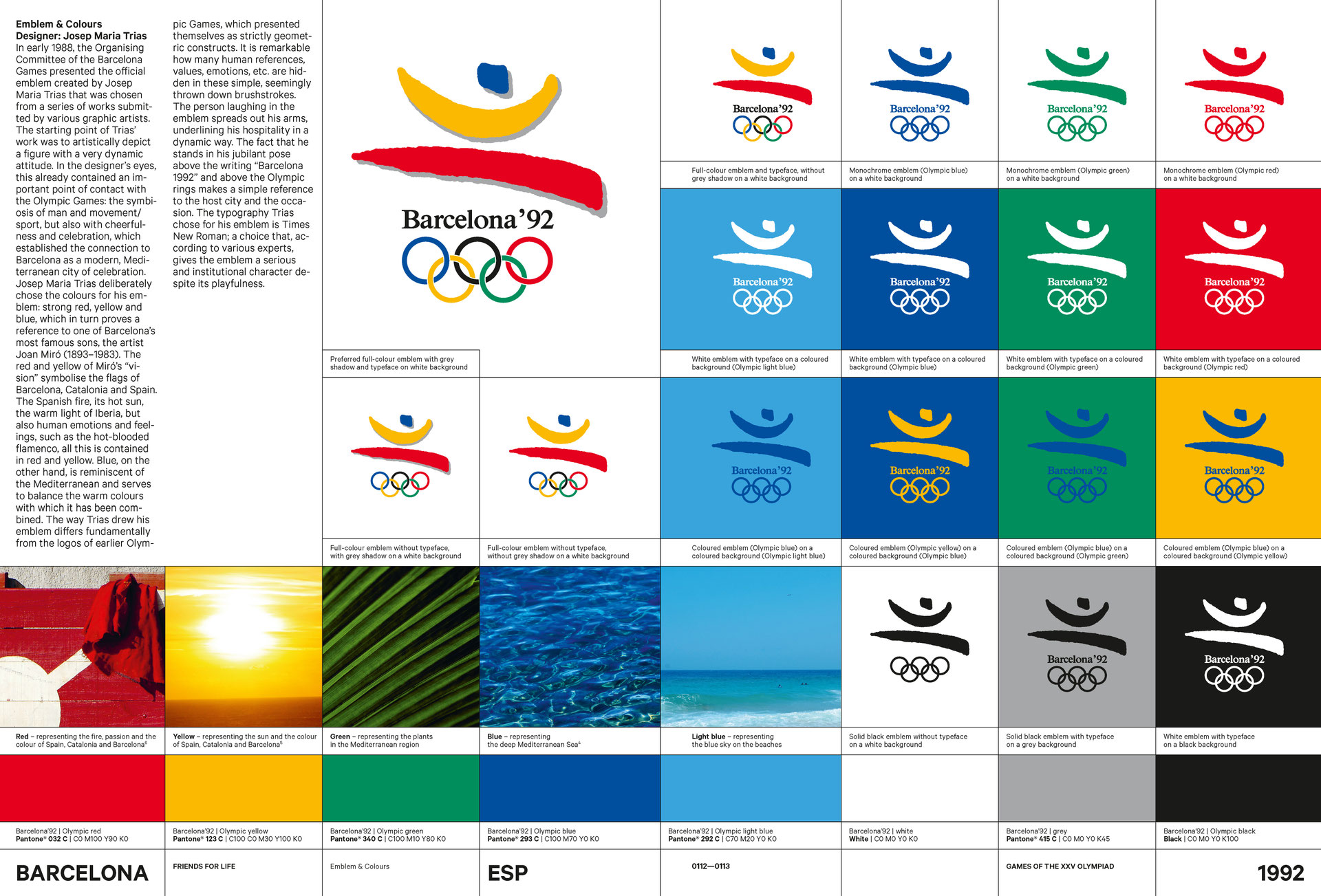1992 Summer Olympics Logos