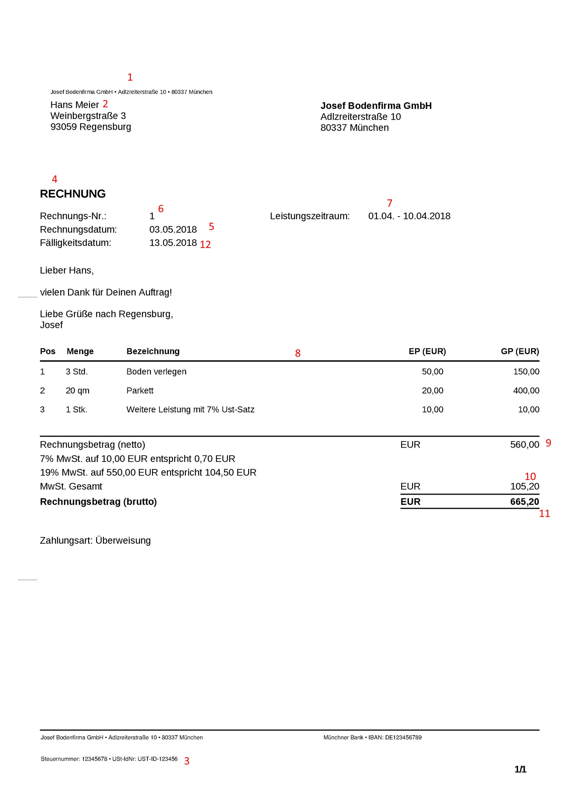 Die 12 Pflichtbestandteile einer korrekten Rechnung - Software & Tools ...