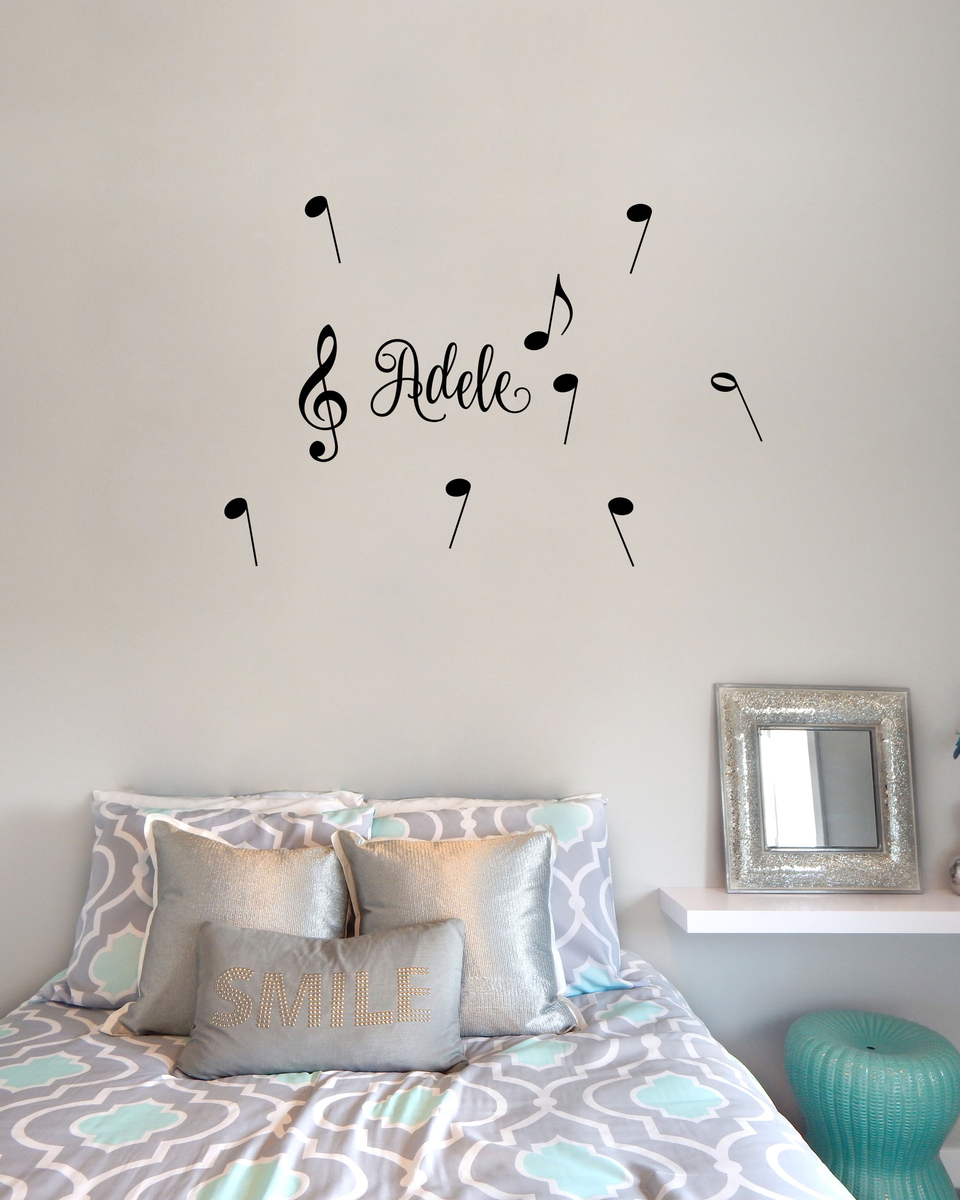 Personalised Musical Name | Sticker | Decal - Wall Art Company