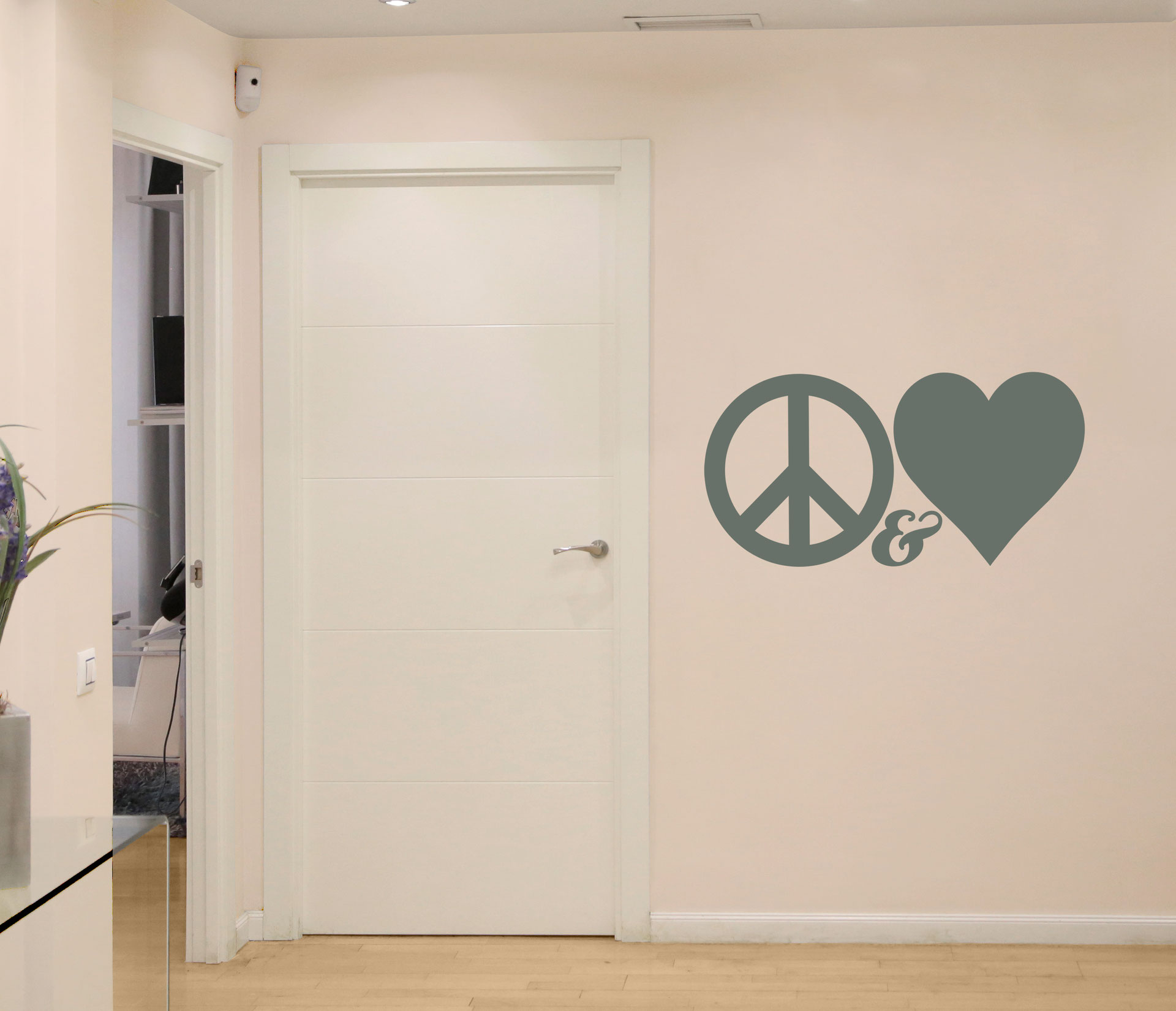 Peace & Love | Sticker | Decal | Vinyl - Wall Art Company