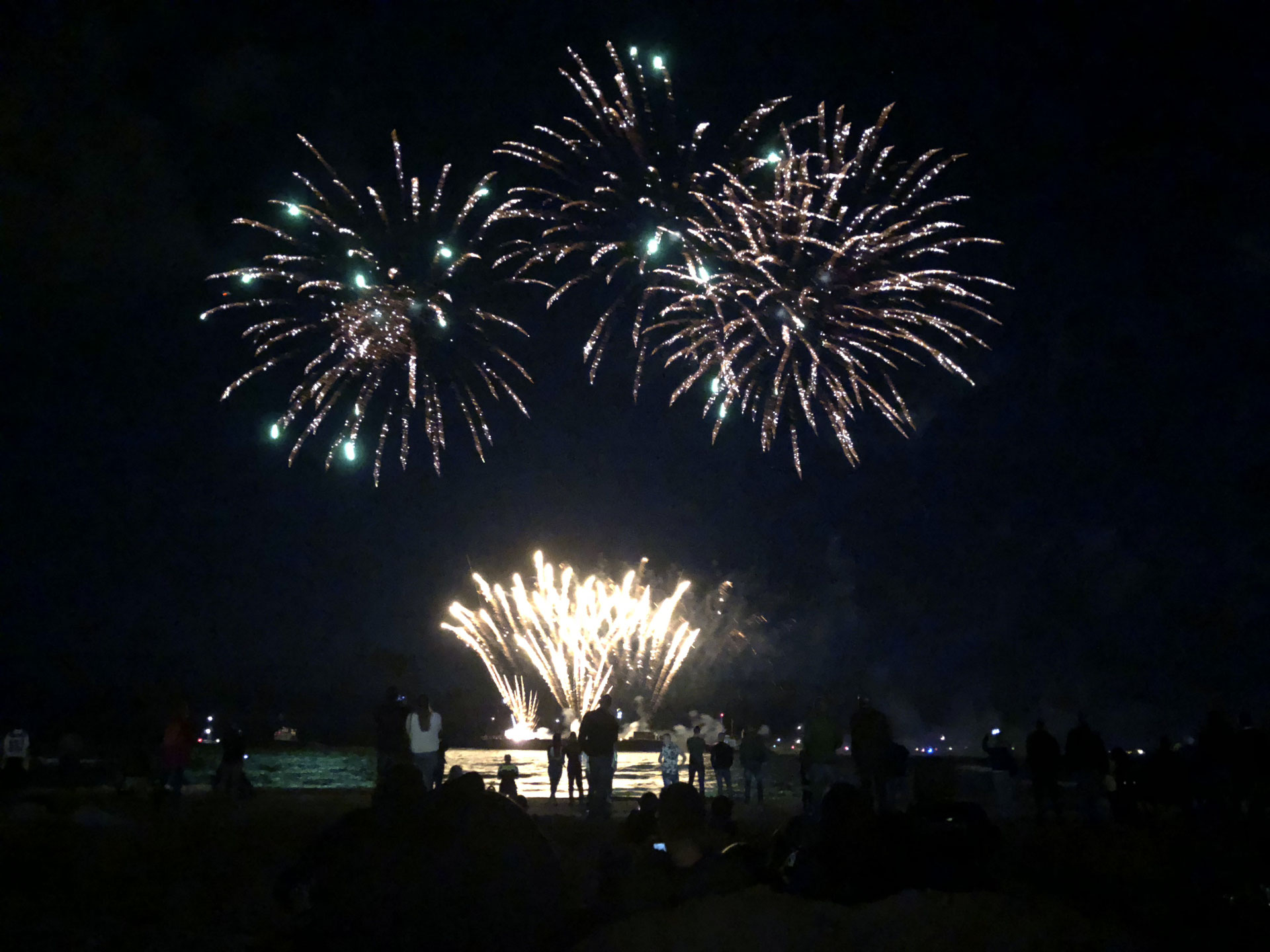 Winter-Feuerwerk - Scheveningen Strand