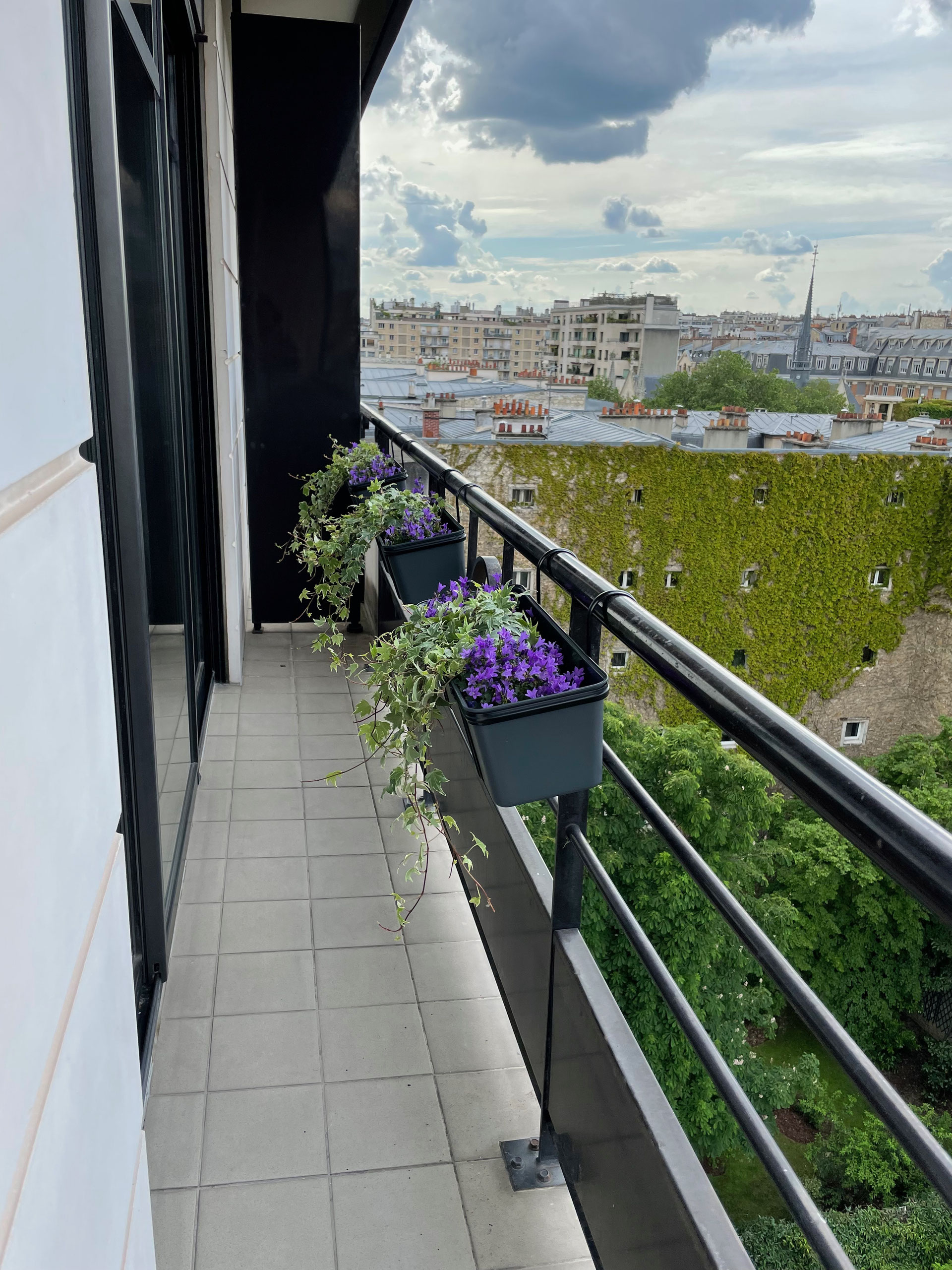 Balcons filants sur les 2 niveaux - Site de duplex-atelier-paris-xvi