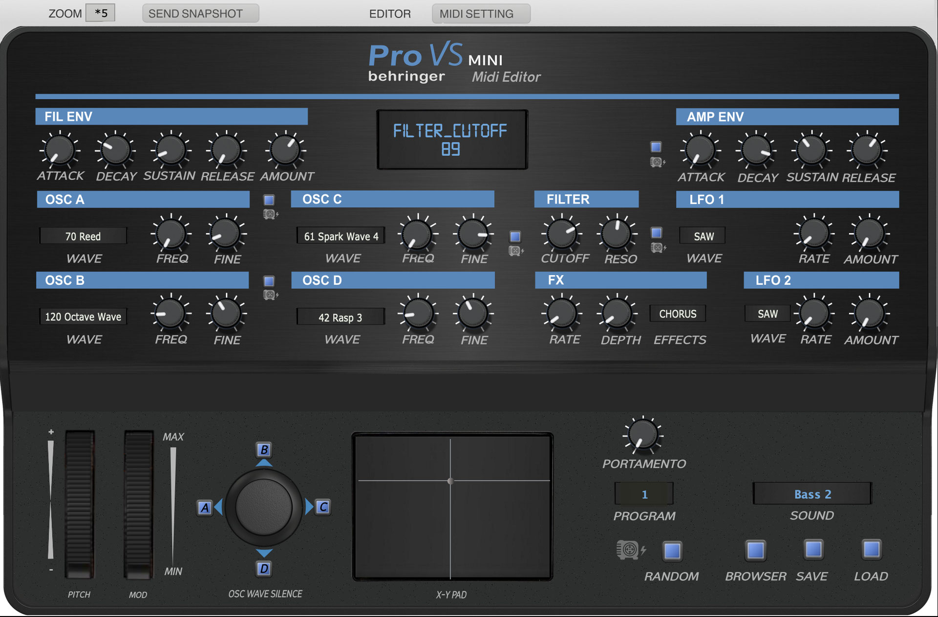 Behringer PRO-VS mini Editor and Soundbank - pro-vs-mini-editors Webseite!