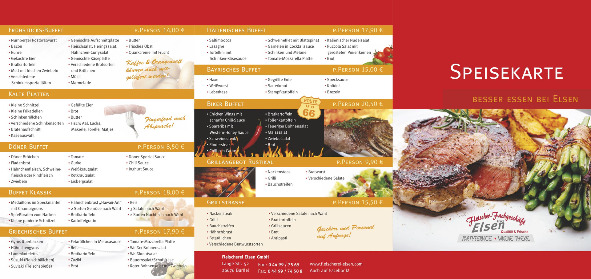 Unsere Speisekarte! - fleischerei-elsens Webseite!