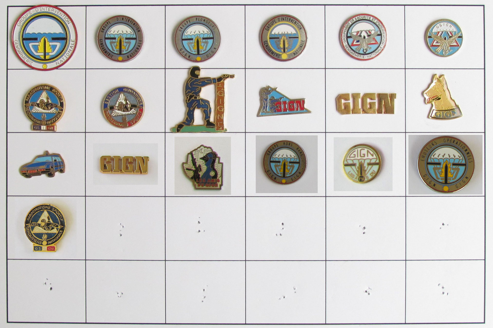 GIGN - Collection de pin's
