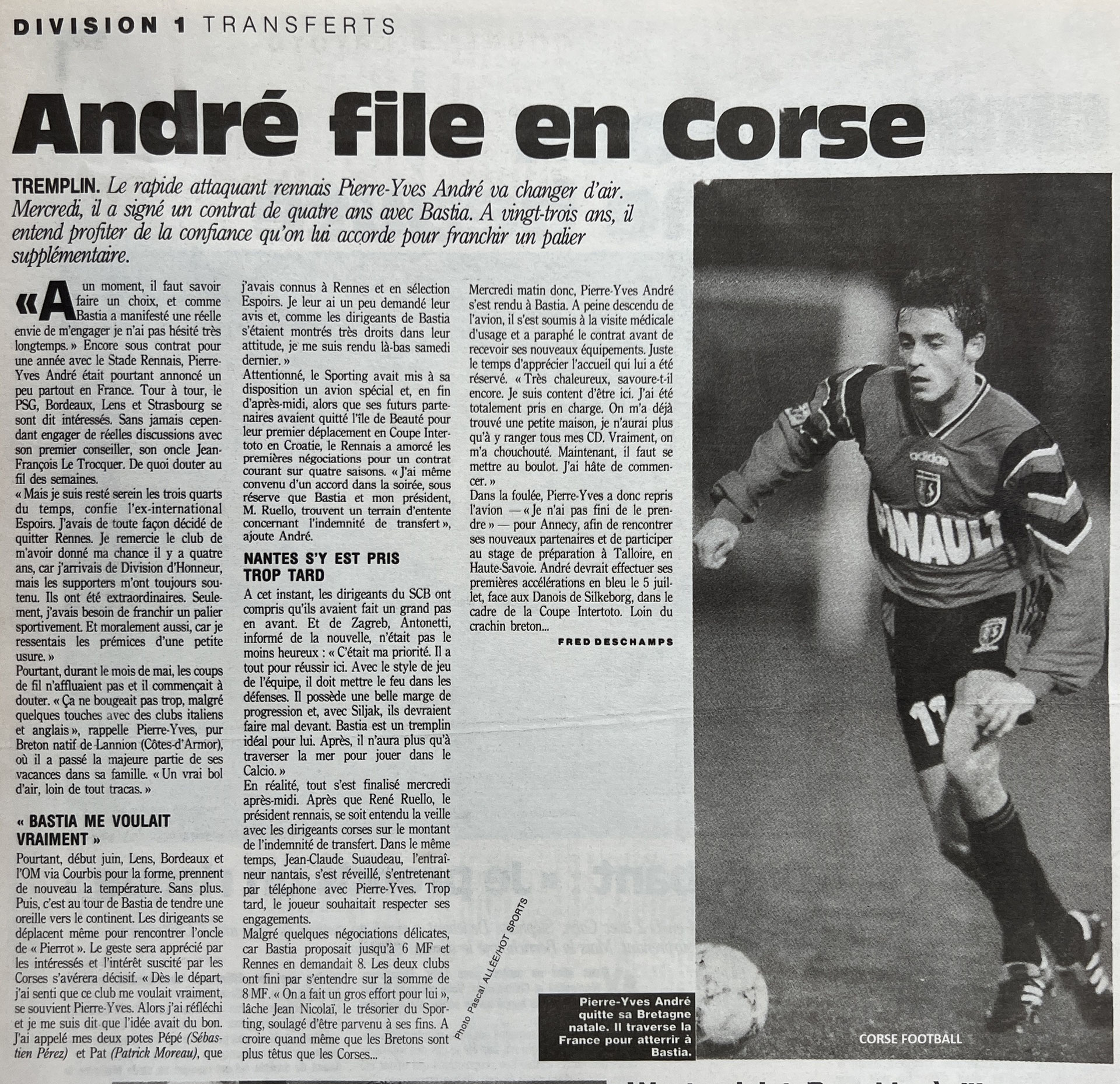 Pierre-Yves ANDRE : "Je revis" - corse football!