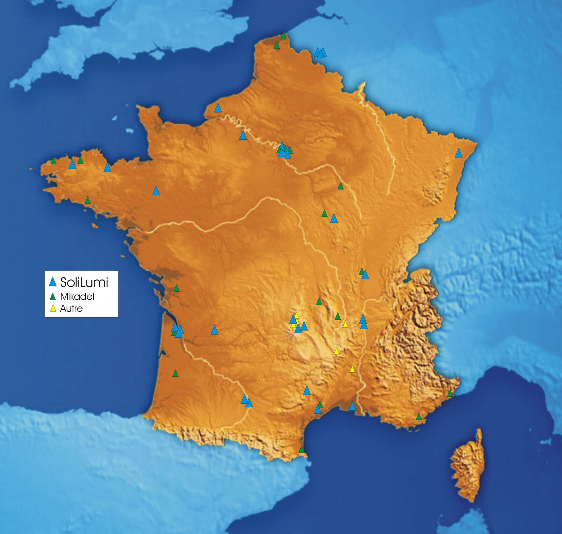 Carte des réalisations - Site de solilumi