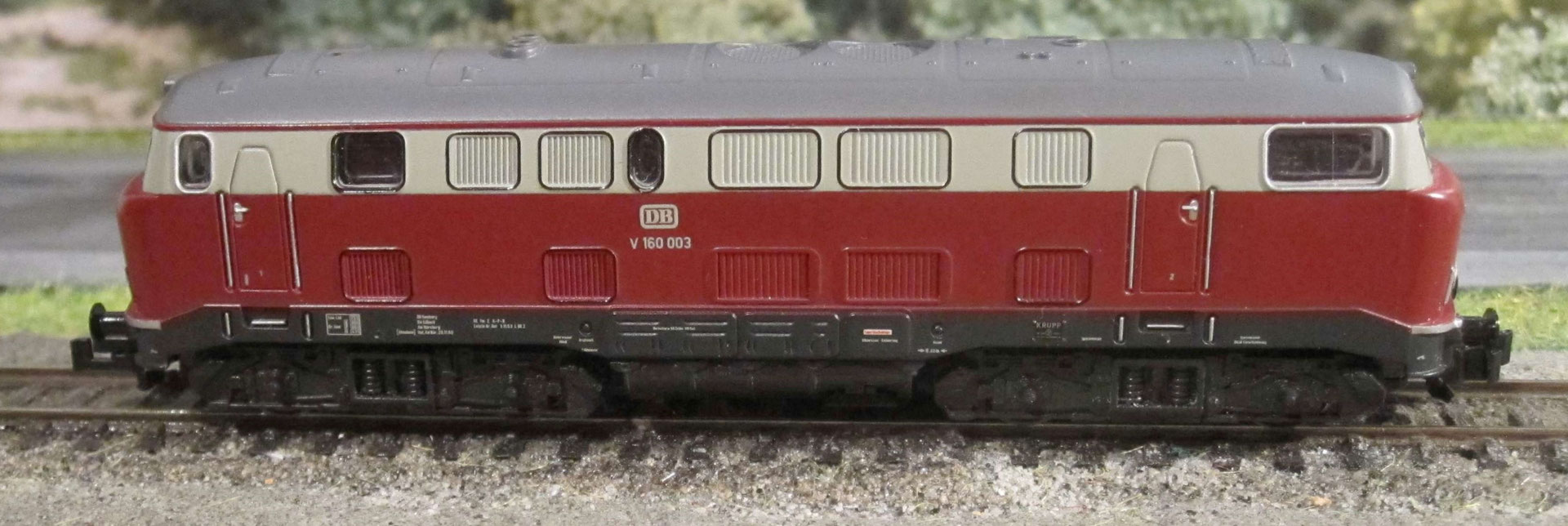 216 003 Lollo von Minitrix Umbau mit BoHolm Platine und Decoder PD 10MU-4 - Meine Modellbahn in N
