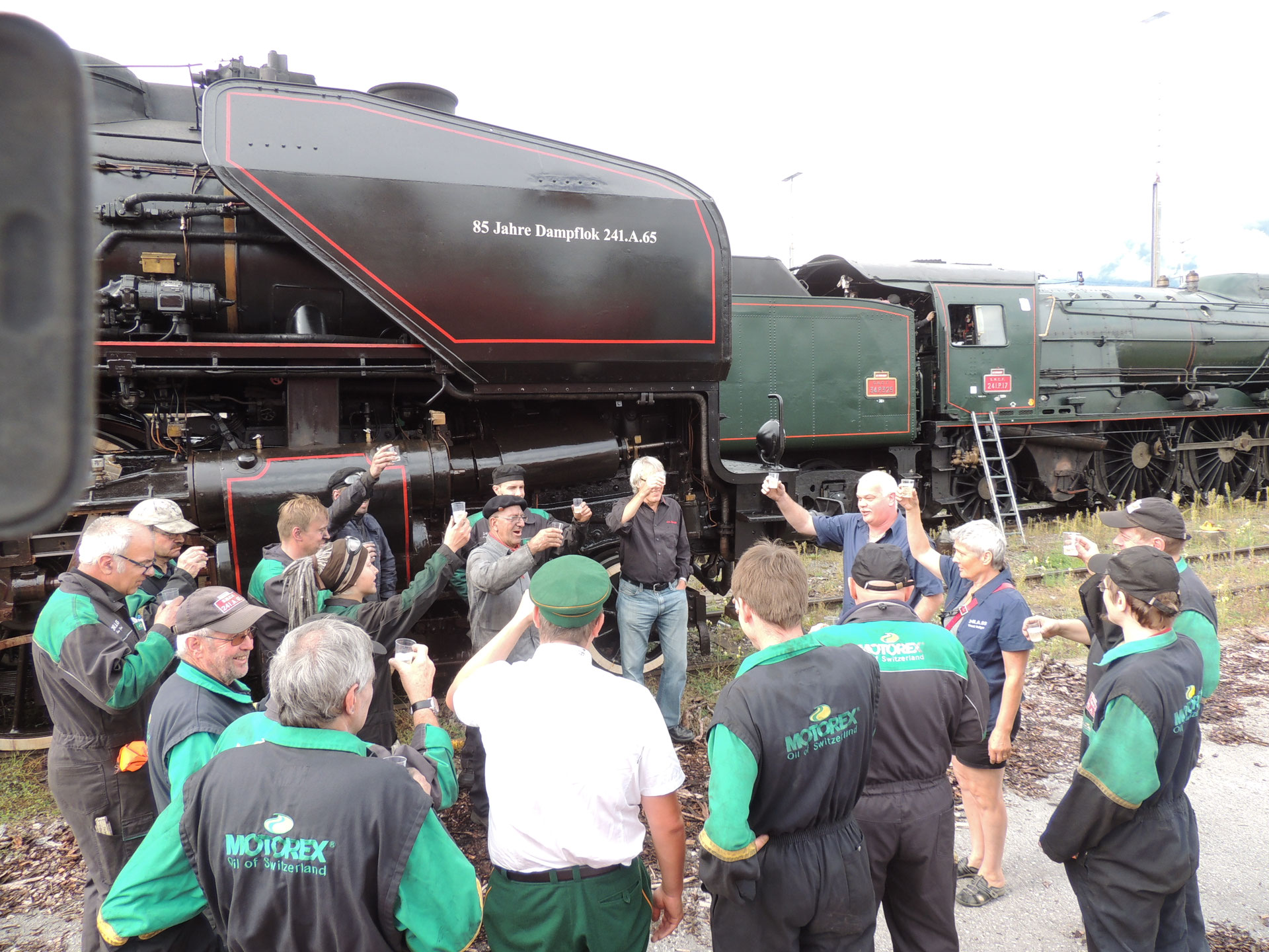 neue Bilder der 241er - Dampflok 241A65