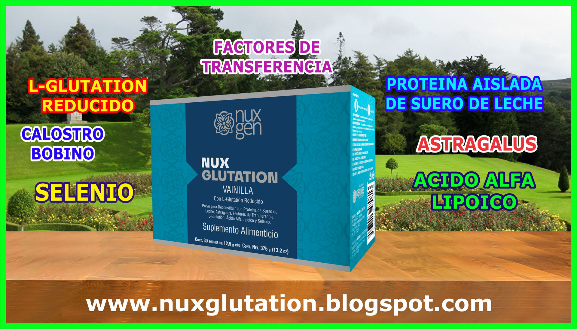 NUX GLUTATION - Página web de nuxgen