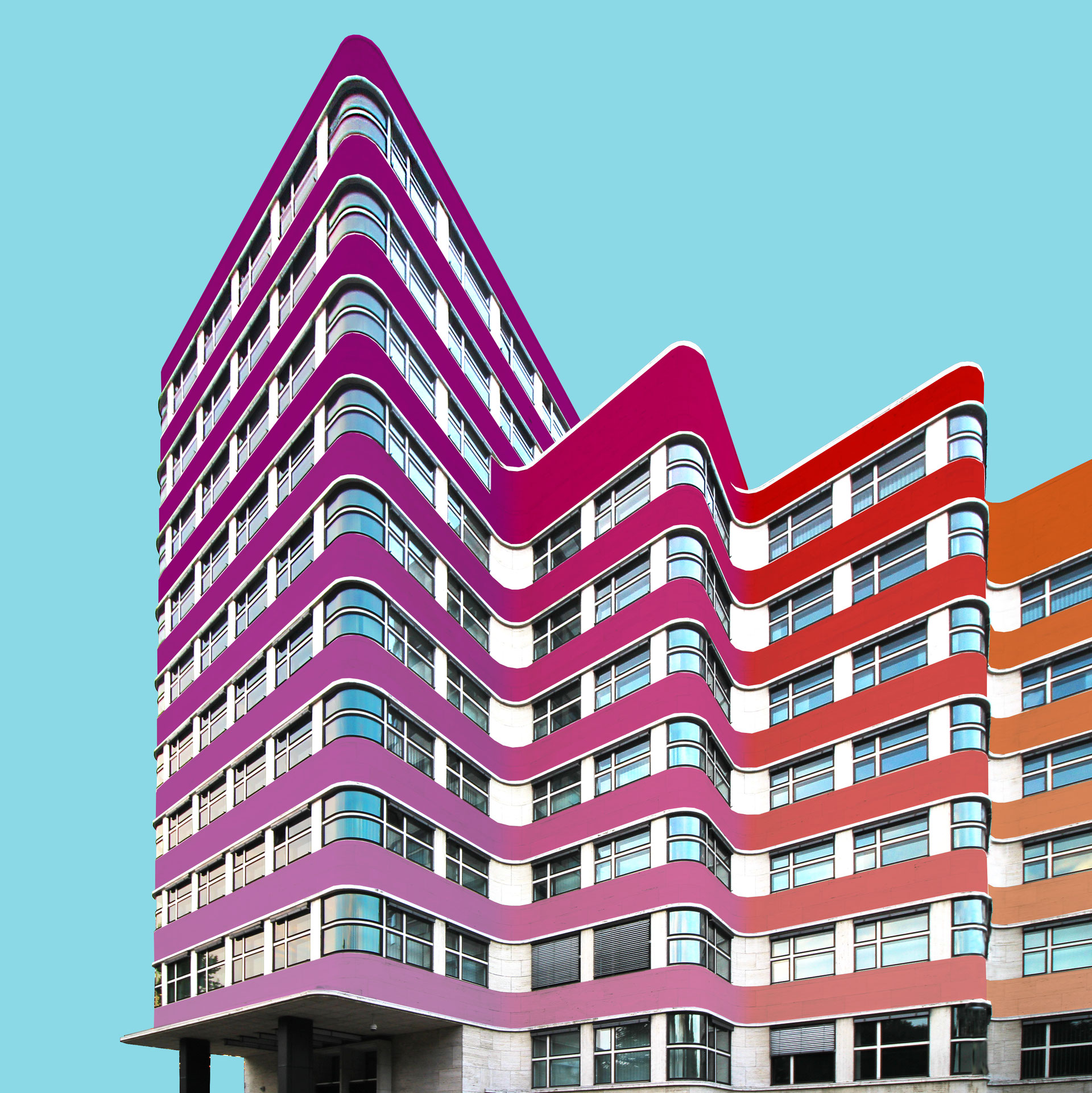 Wavy building - PAUL EIS - architecture and photography