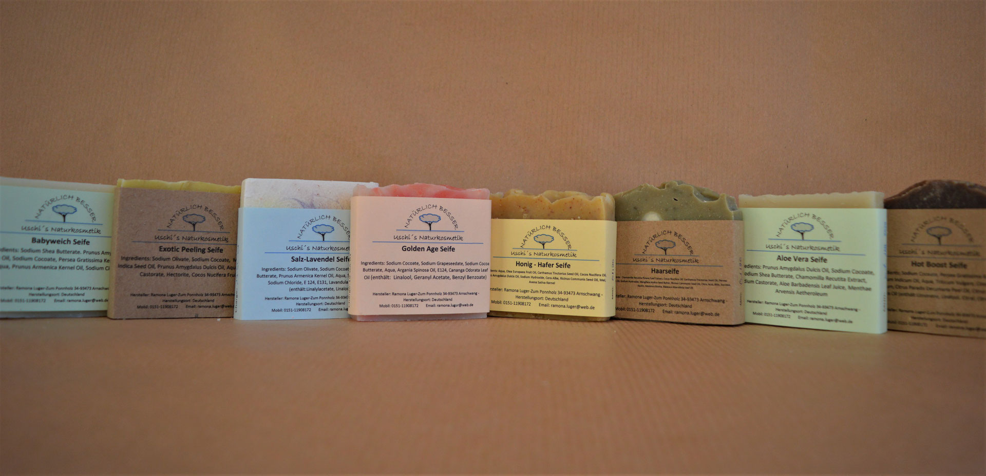 alle Seifen im Überblick - uschisnaturkosmetiks Webseite!