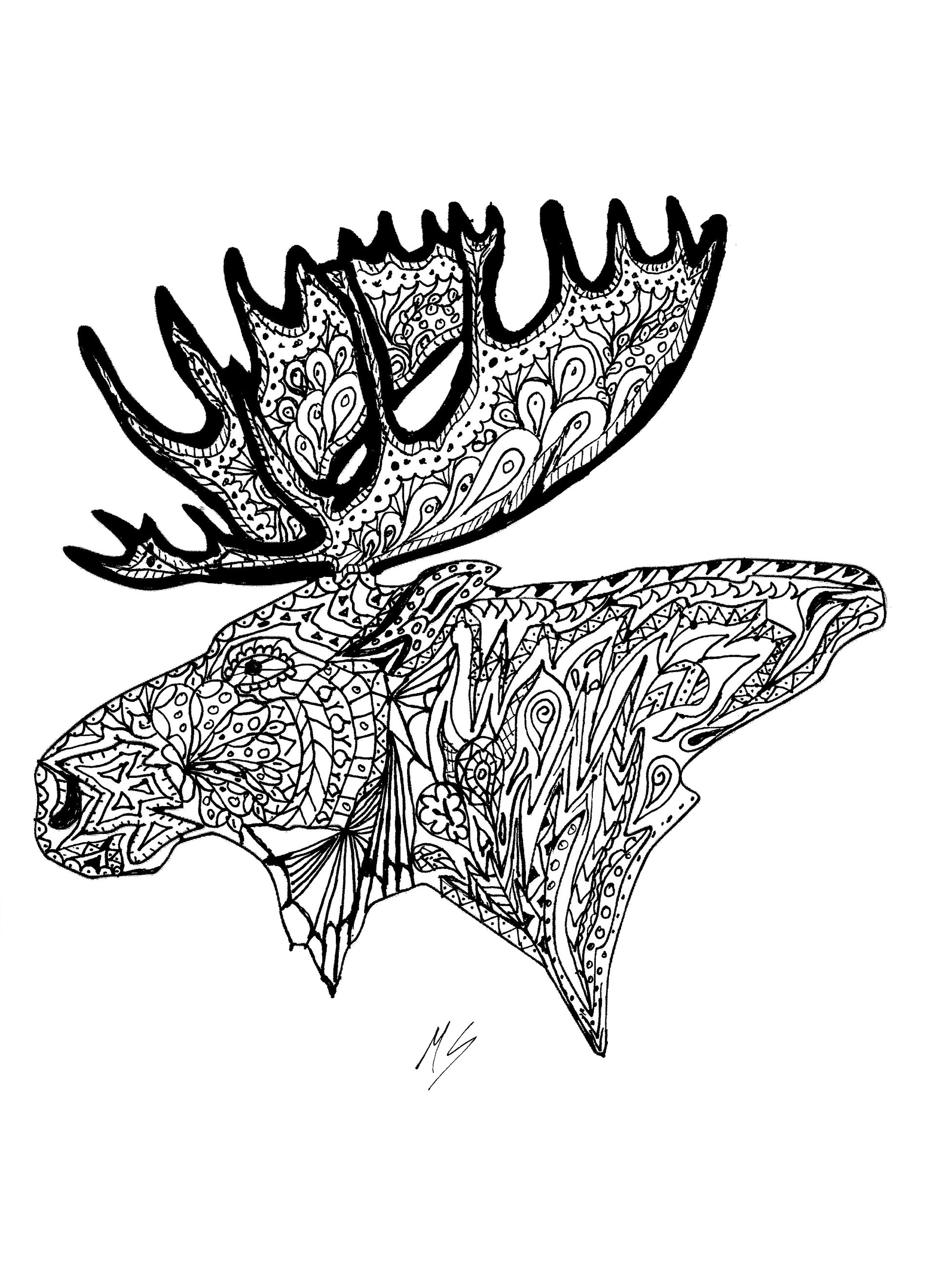 Patreon: Gratis Elch-Mandals für Patrons / Free Moose-Mandalas for ...