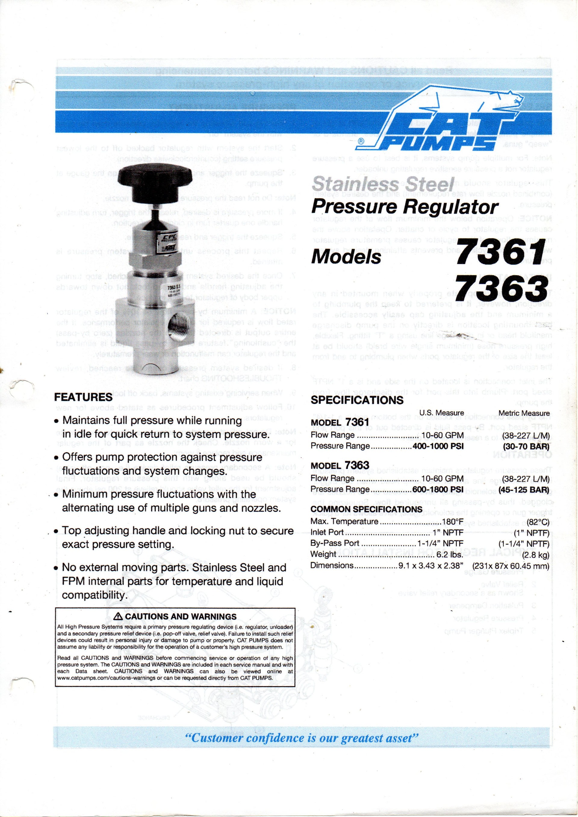 Válvula de Alta Presión - Vival Water Technologies