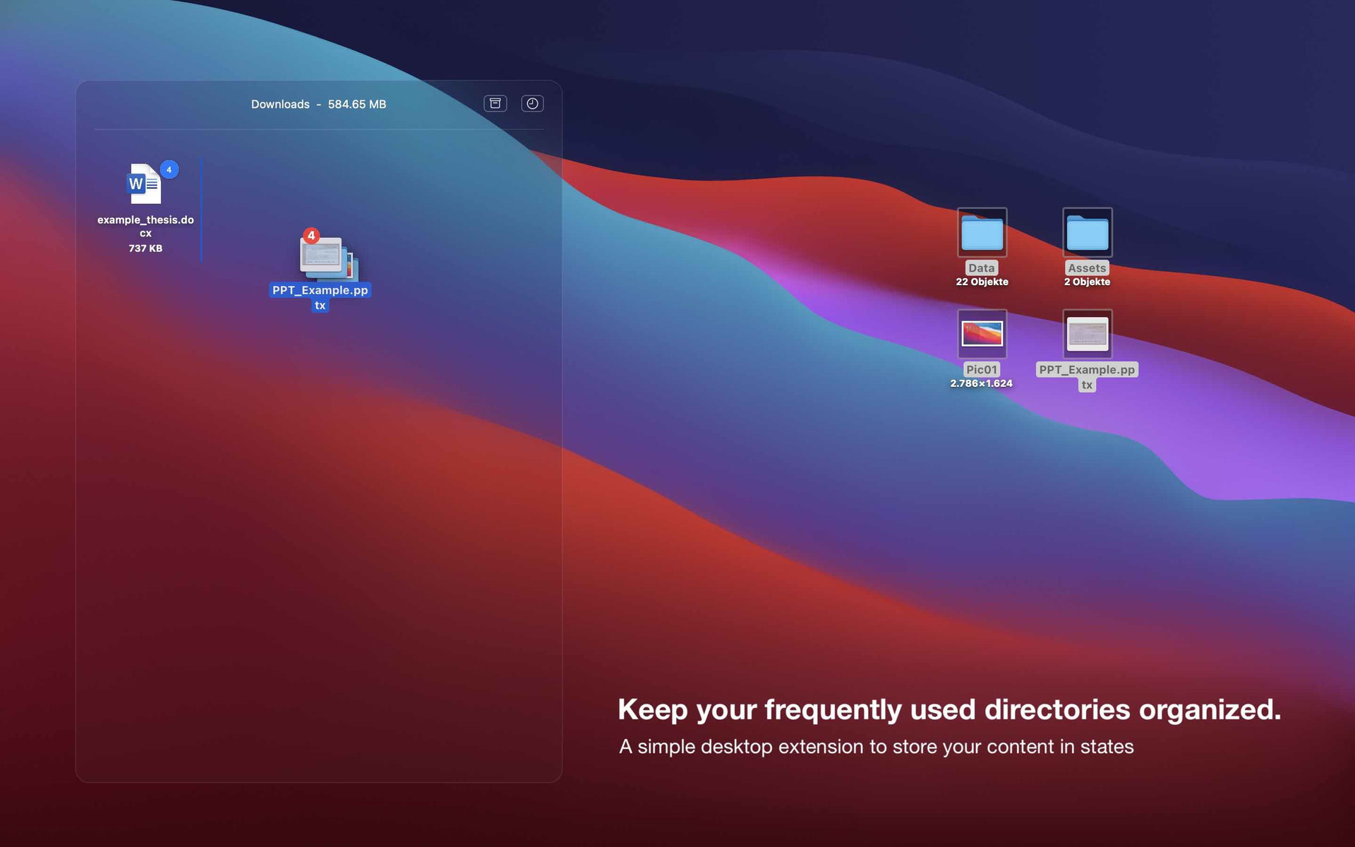 Simple desktop extension - desktophelpers Webseite!