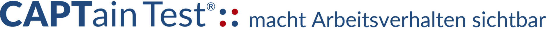 CAPTain Test® - Macht Arbeitsverhalten sichtbar - CAPTain Test®