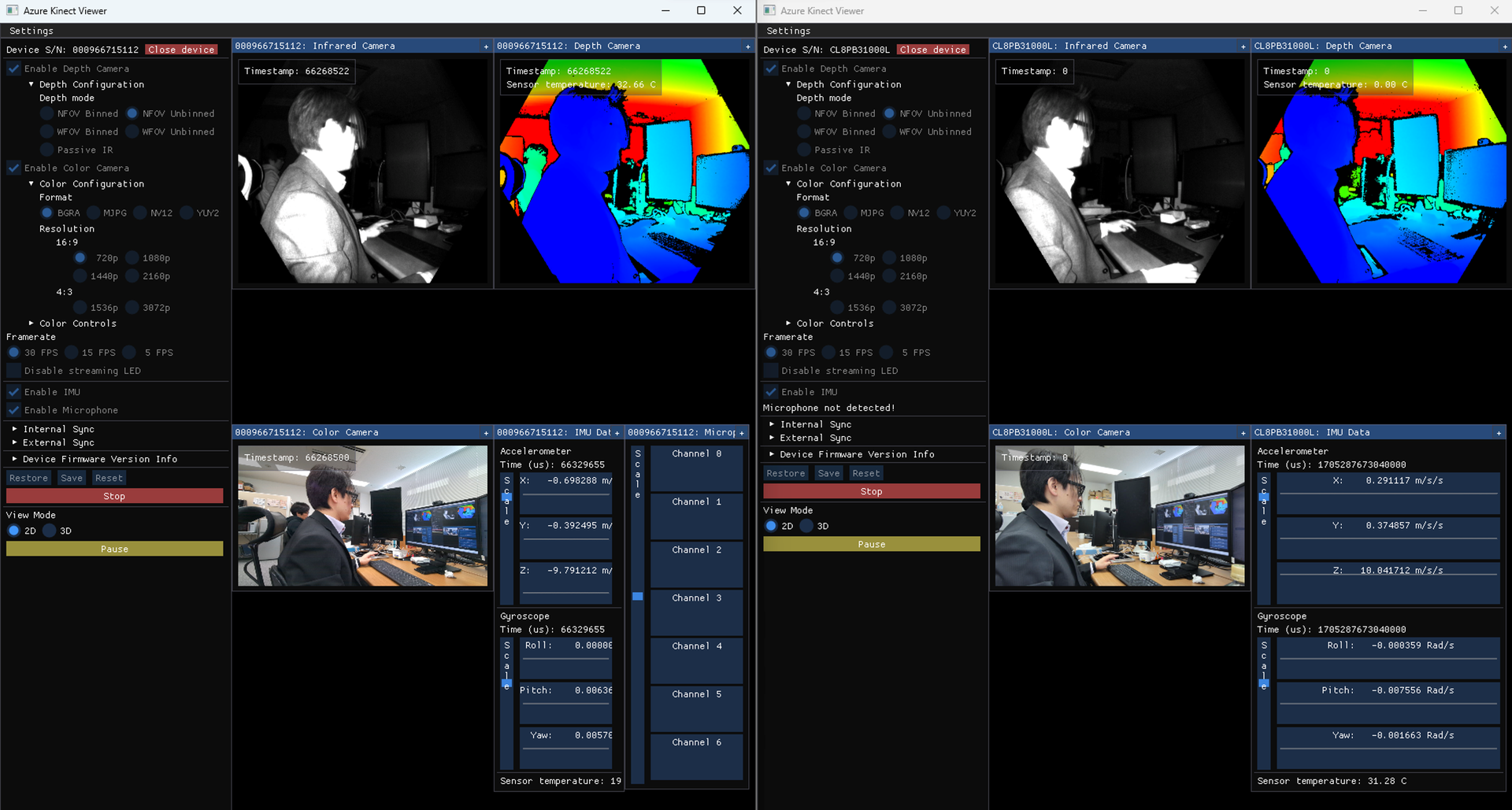 ORBBEC Femto Bolt の 動作検証 - Team AIxR｜株式会社システムフレンド