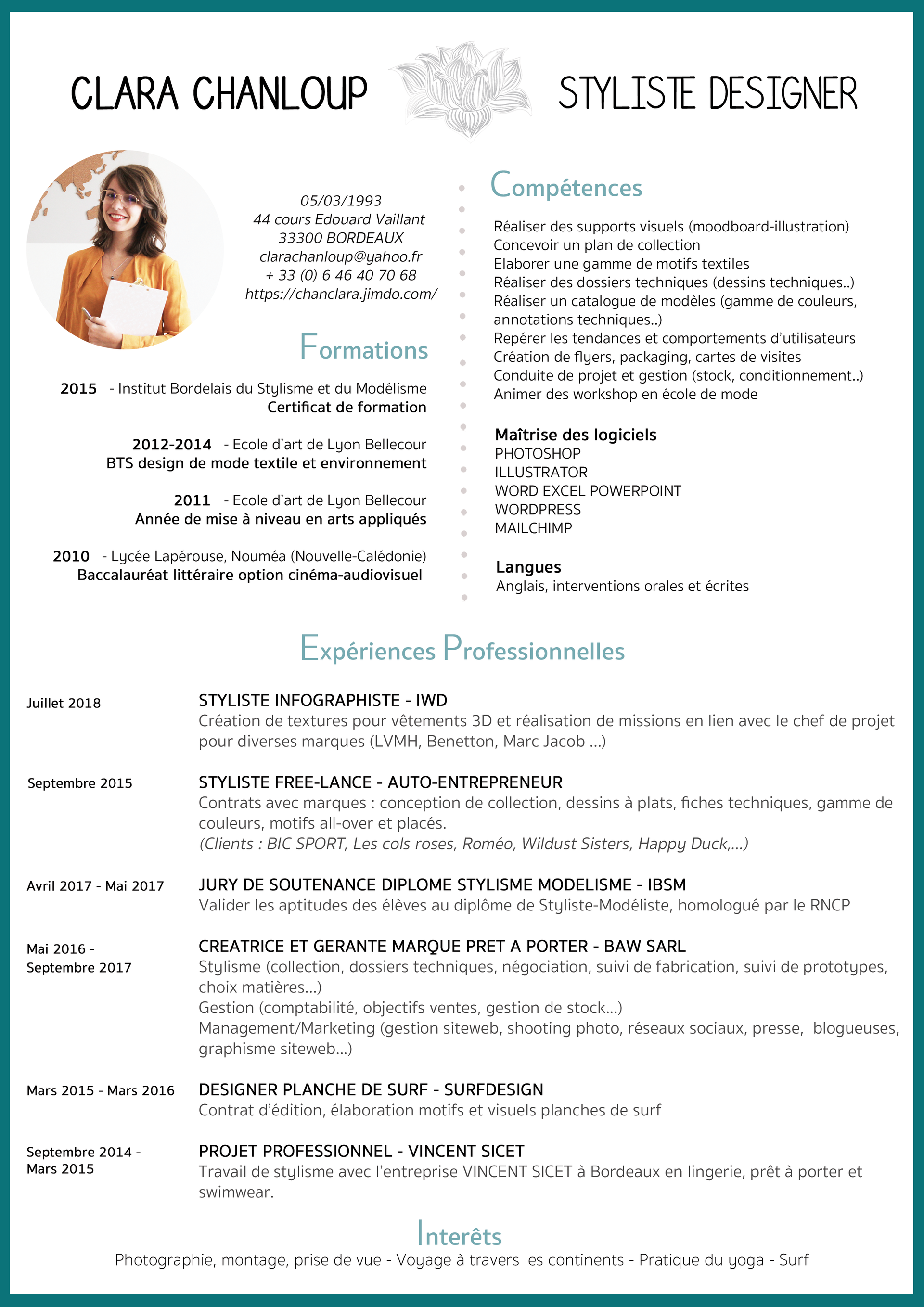 CV - Site de chanclara