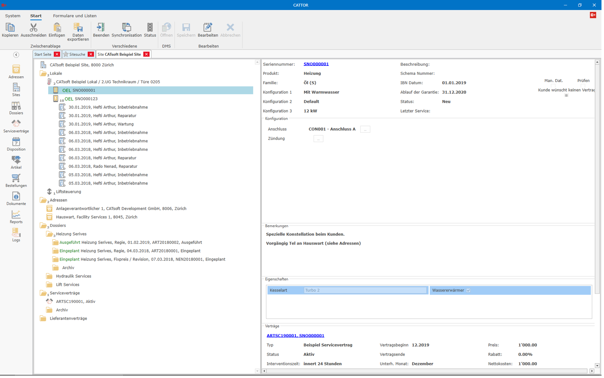 installed base - CATTOR - Enterprise Service Management