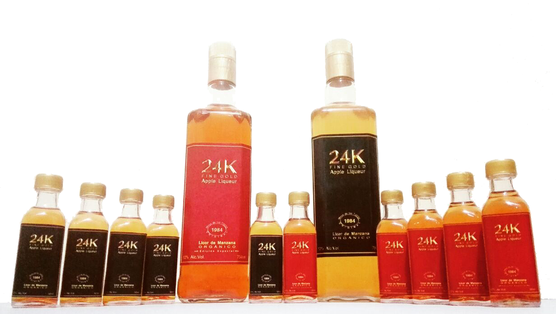 24K FINE GOLD APPLE LIQUEUR - licor24k