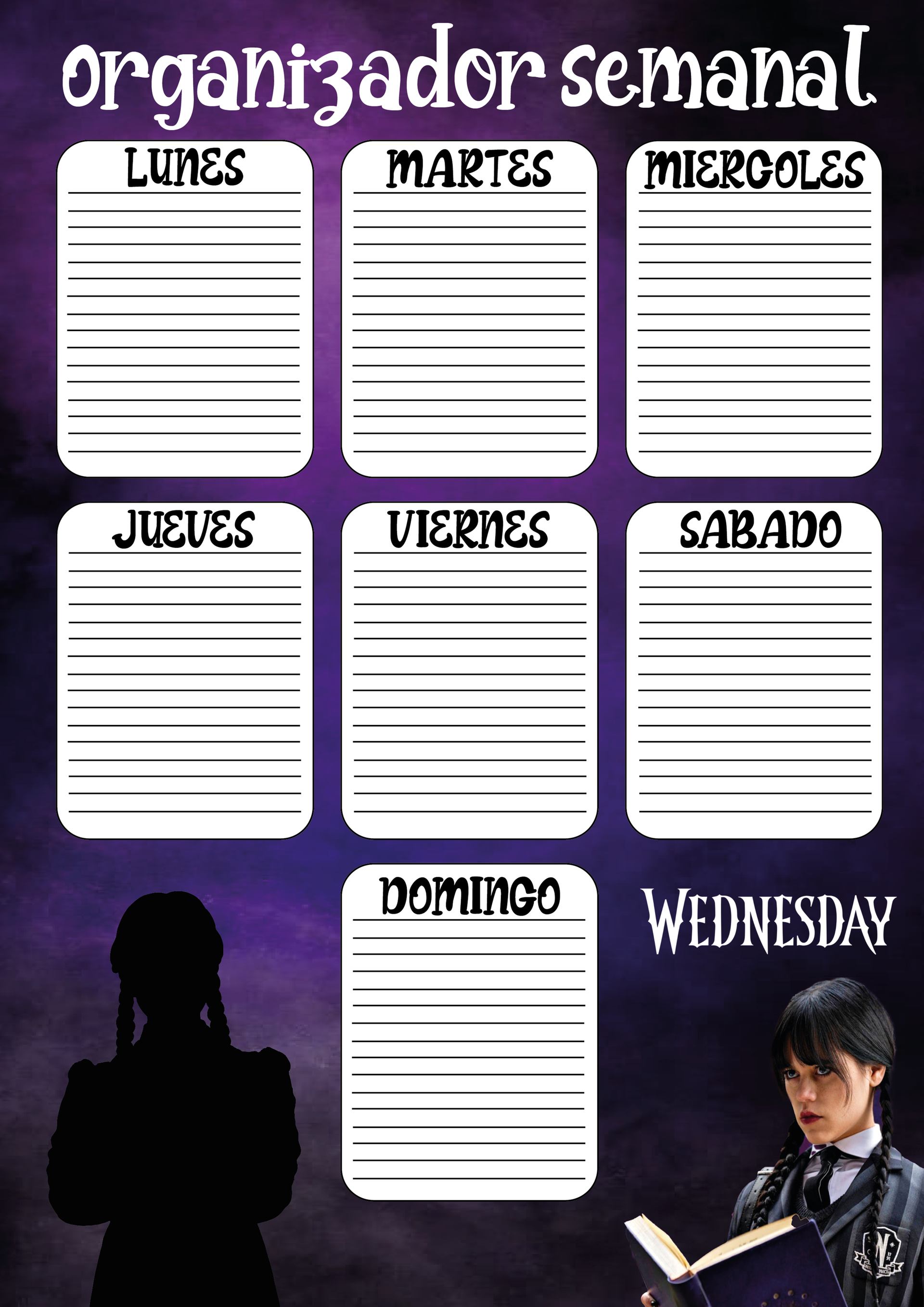 11 ORGANIZADOR SEMANAL - Página web de sara-study-peru