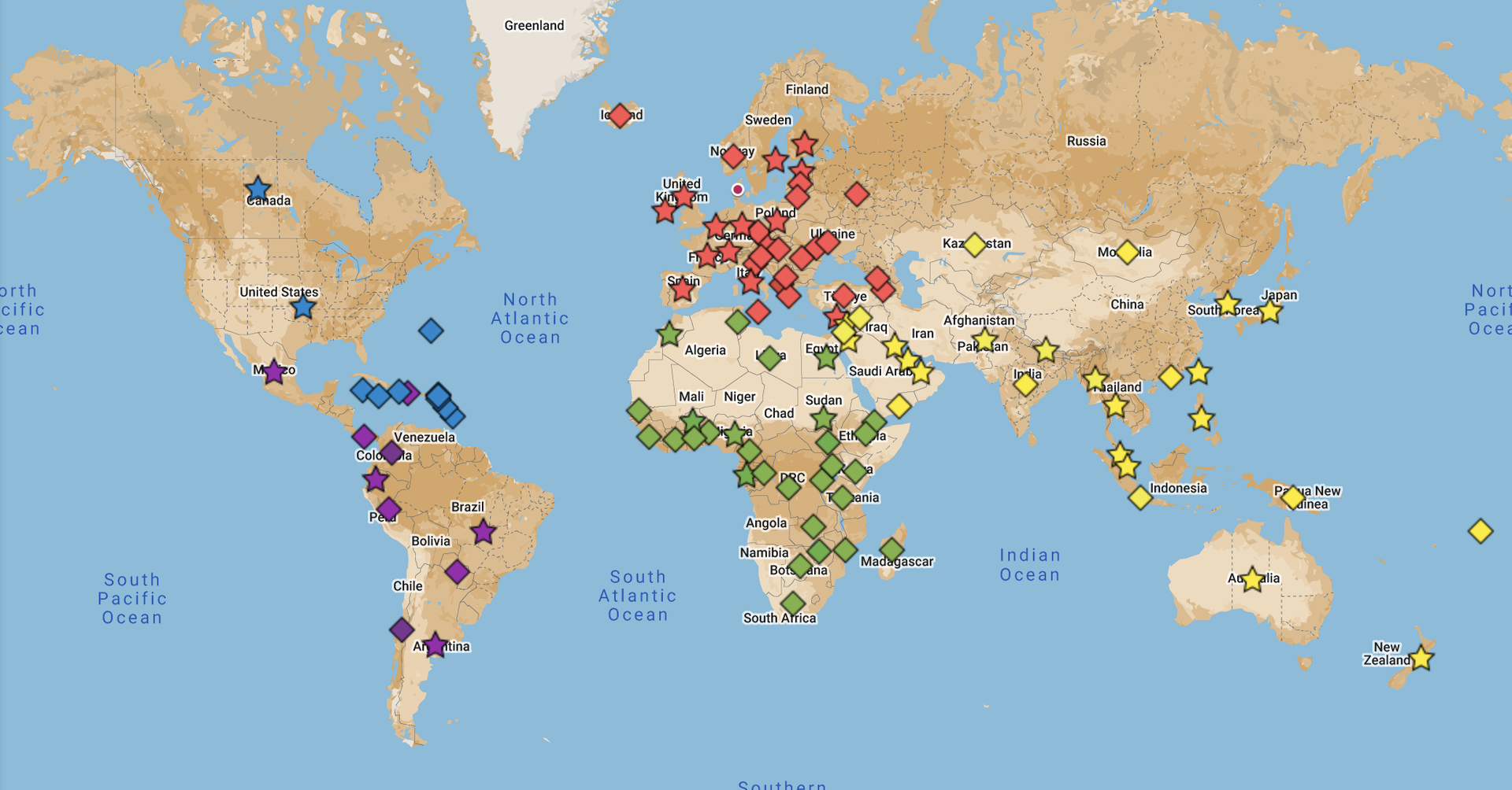 World Map - BPW International
