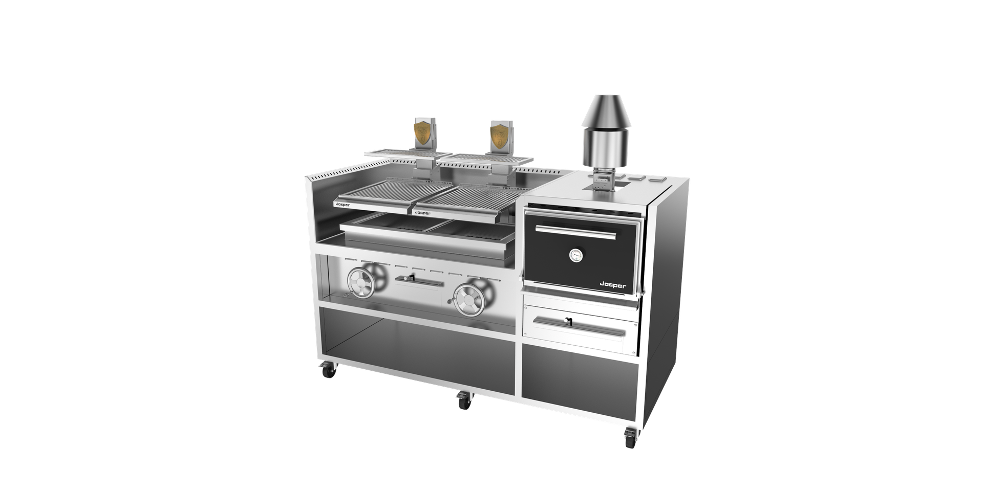 Josper Combo Grill Kombination - Outdoormöbel Gastronomie