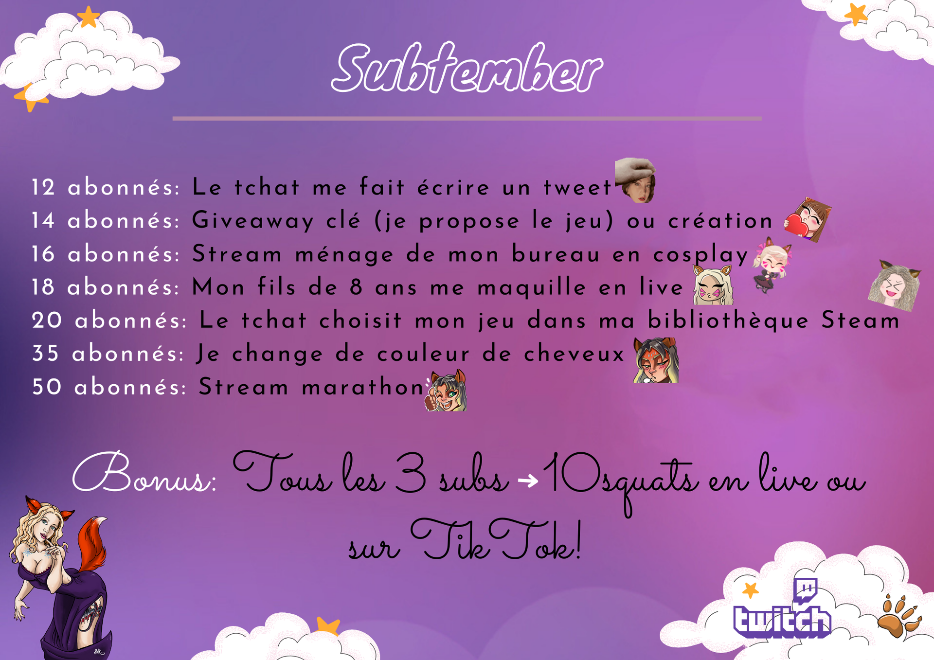 Subtember Twitch - Elena Kasumi