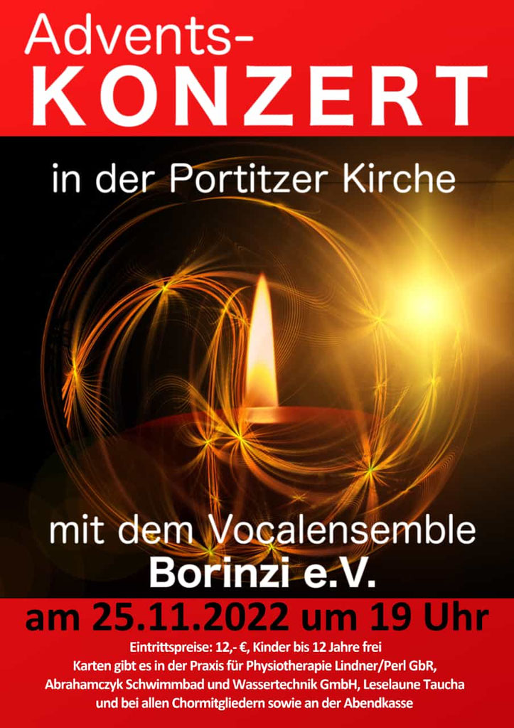 Weihnachtskonzert 2022 - Vocalensemble Borinzi e.V.
