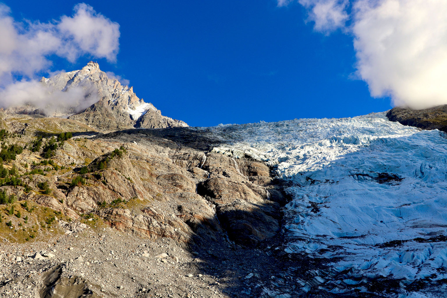 Rando : Glacier des Bossons, Plateau des Pyramides depuis le Tunnel du ...