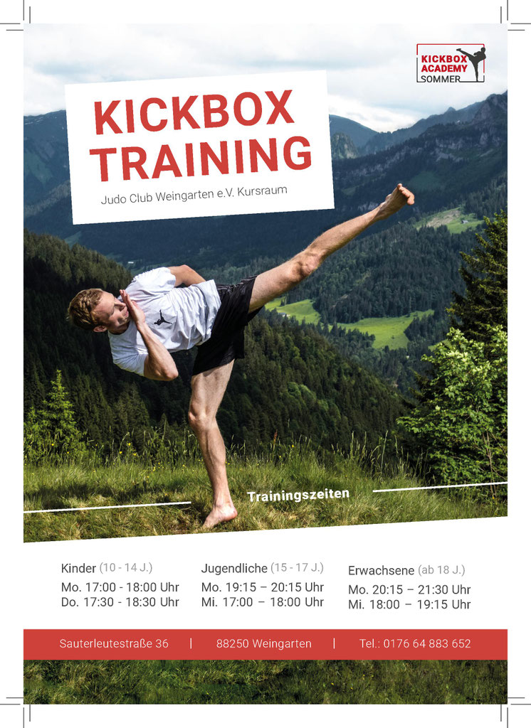 KBA - Kickbox Academy Sommer - Kickboxen lernen Weingarten
