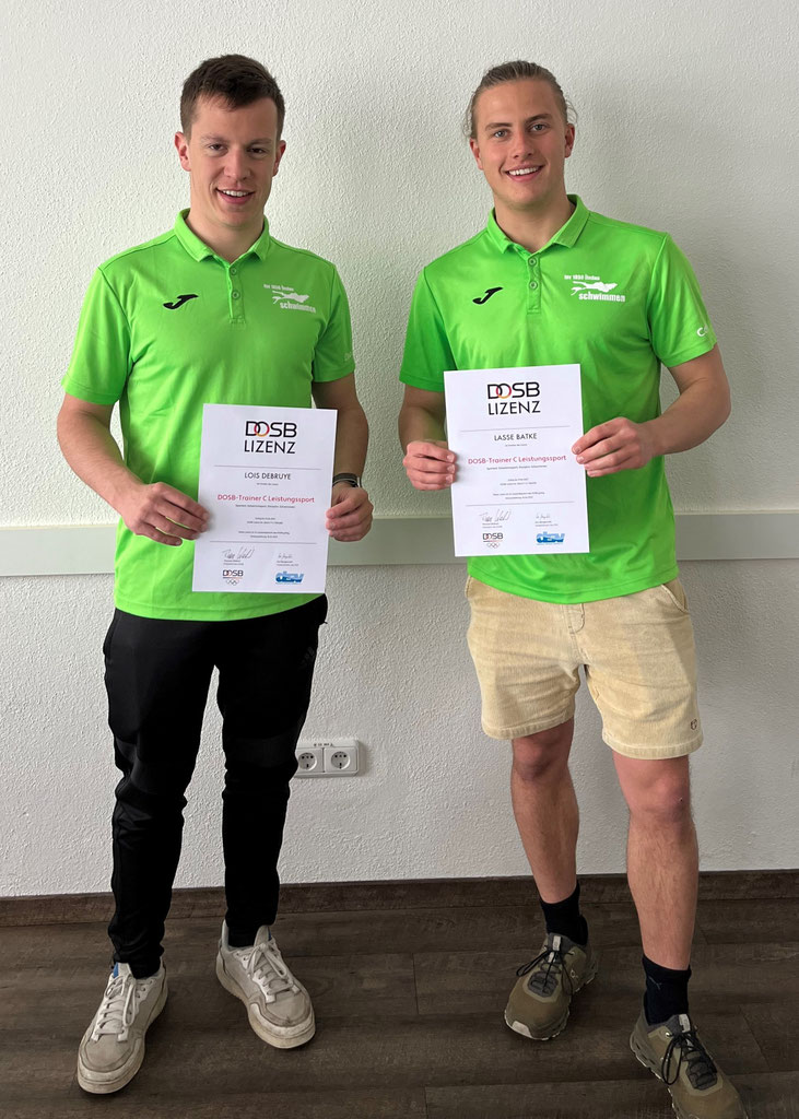 Zwein neue lizenzierte Trainer "Leistungssport" - Lindauer Schwimmer